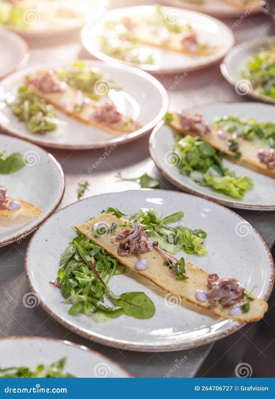 Creative Restaurant Starter Stock Image - Image of crispy, cured: 264706727