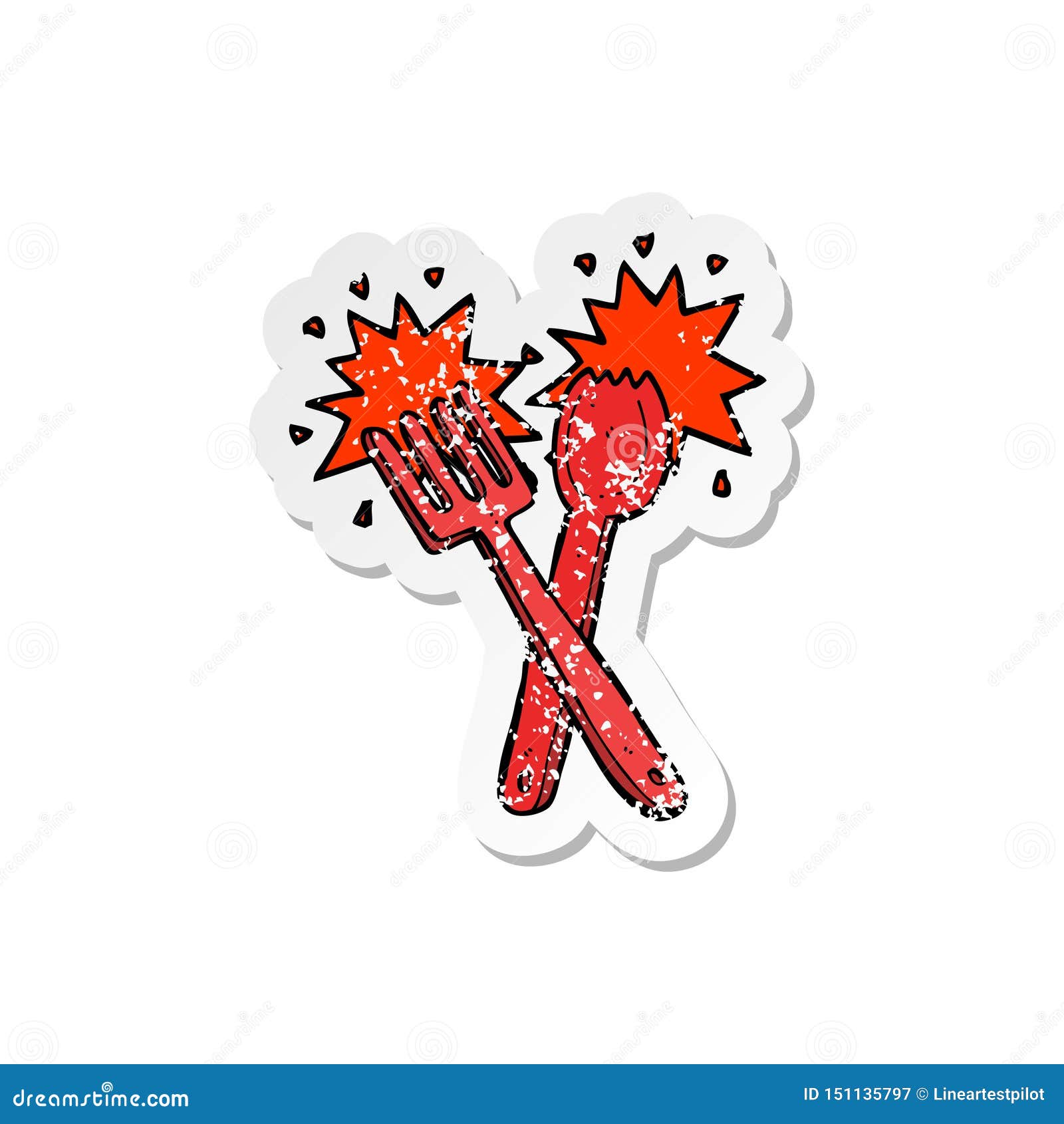 Cartoon Cutlery. Vector Illustration. Coloring And Dot To Dot Ga ...