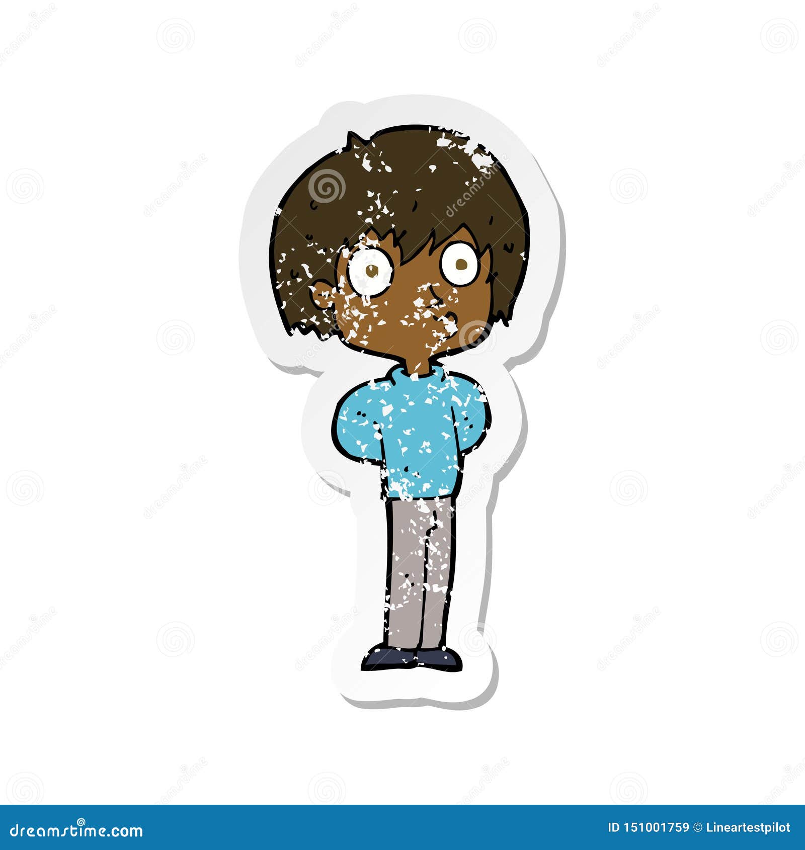 Impressed Cartoon Face Emoticon Icon Vector Illustration ...