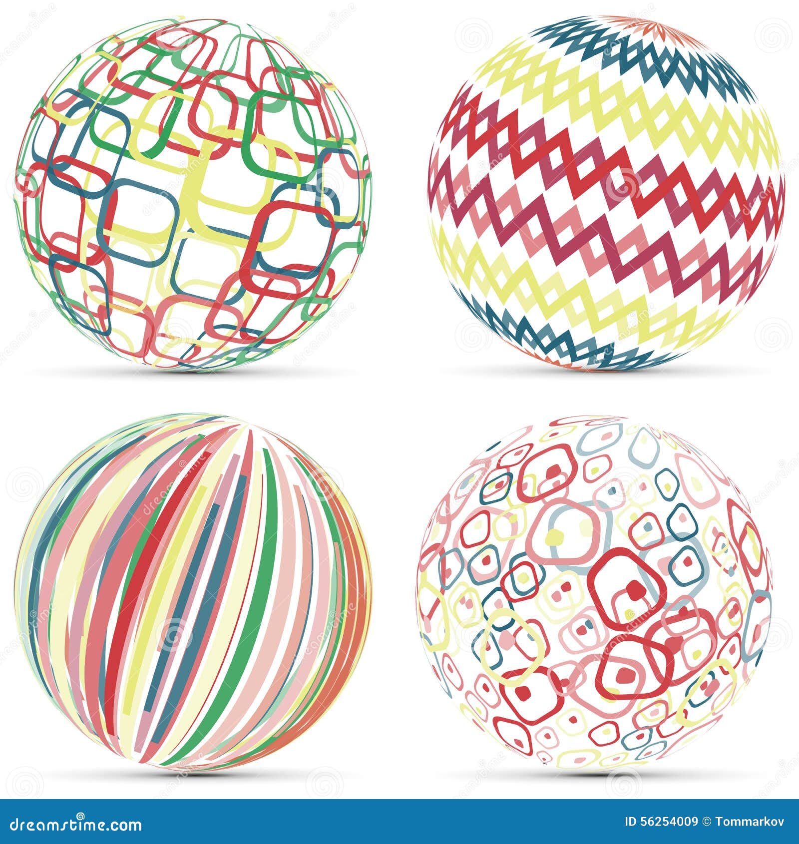 Creative Retro Geometric Sphere Logo Template Stock Vector ...