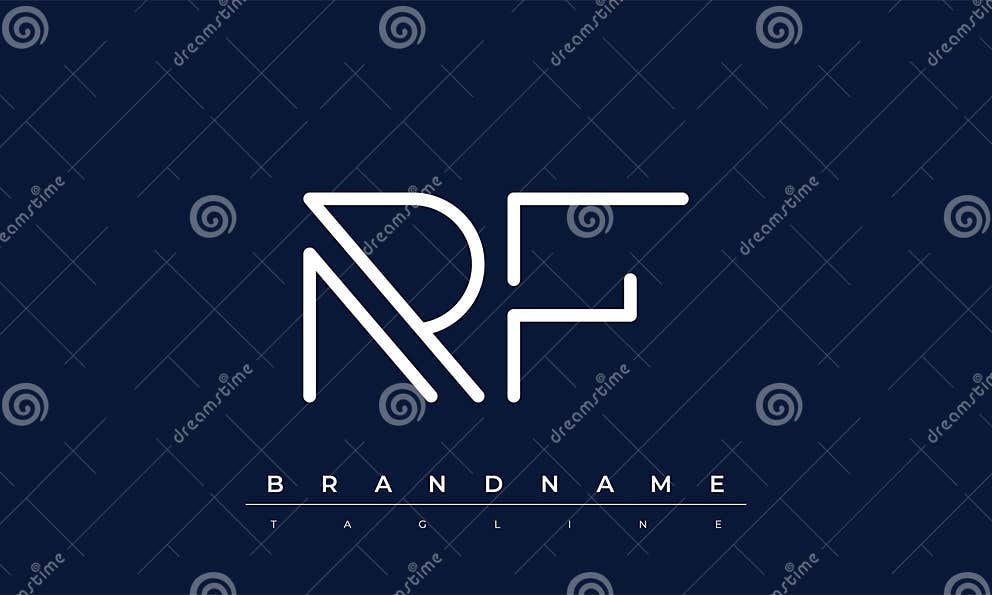 Creative RF Letter Initial Logo Vector Image Stock Vector ...