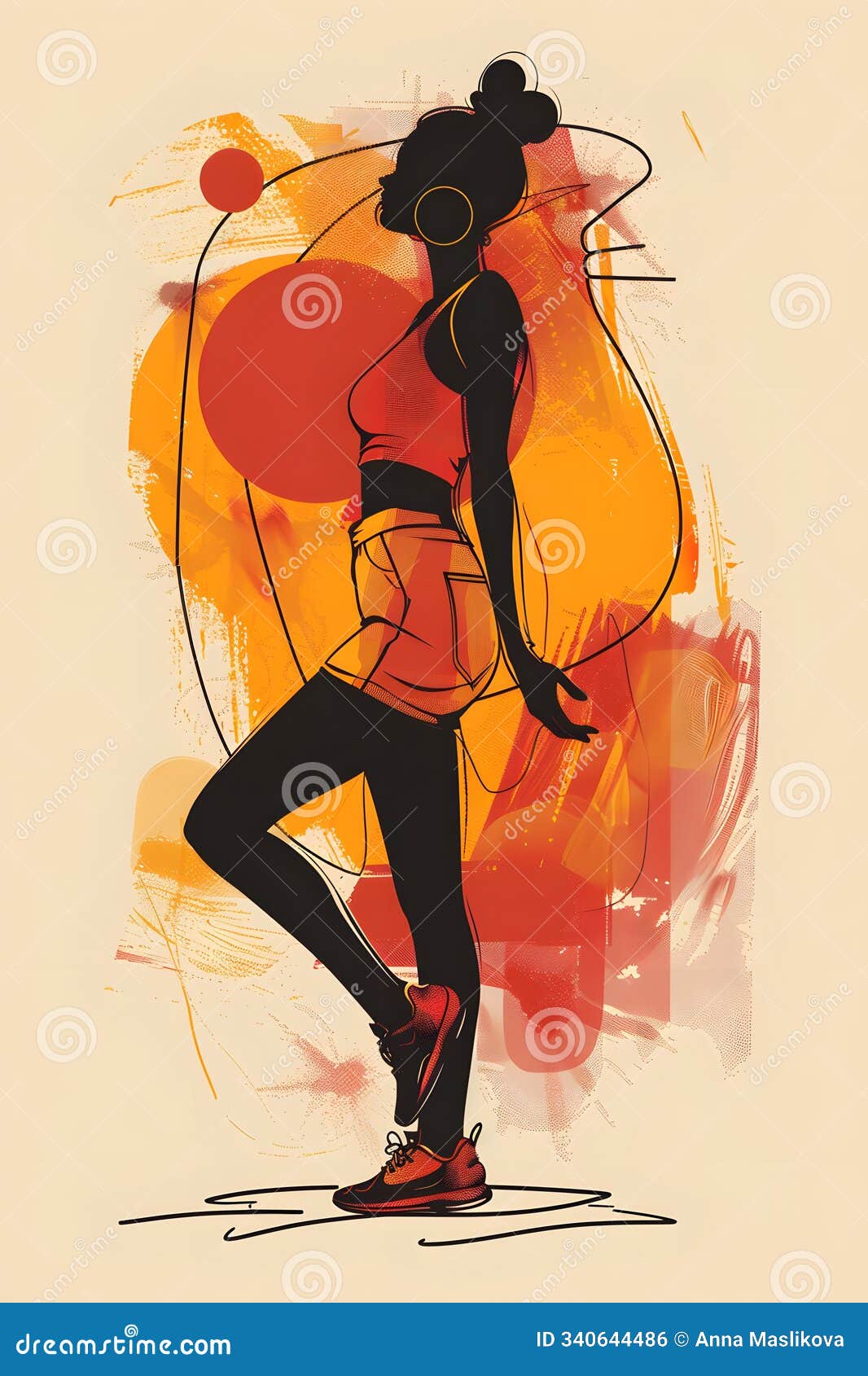 Creative Rhythm: a Graphic Design of a Lady S Movement and Contour in ...