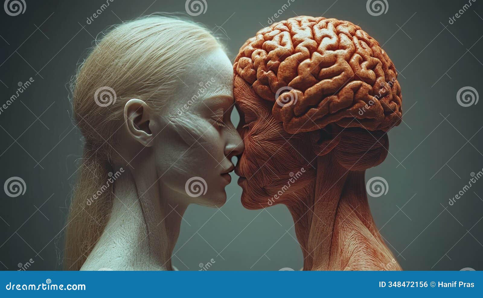 Right Brain Hemisphere Versus the Left Brain Hemisphere Stock ...