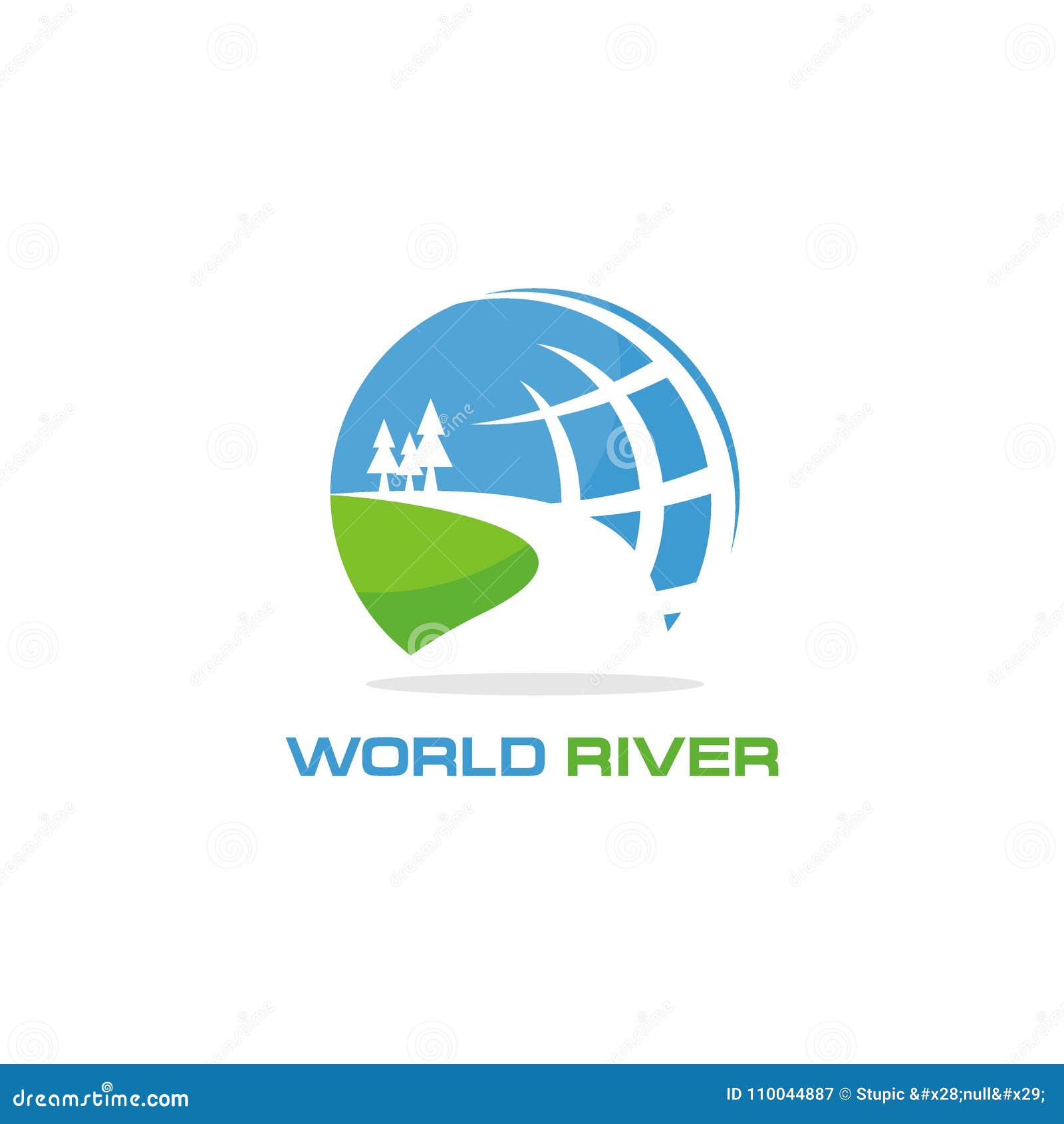 Creative River Logo Vector Art Logo Stock Illustration - Illustration ...