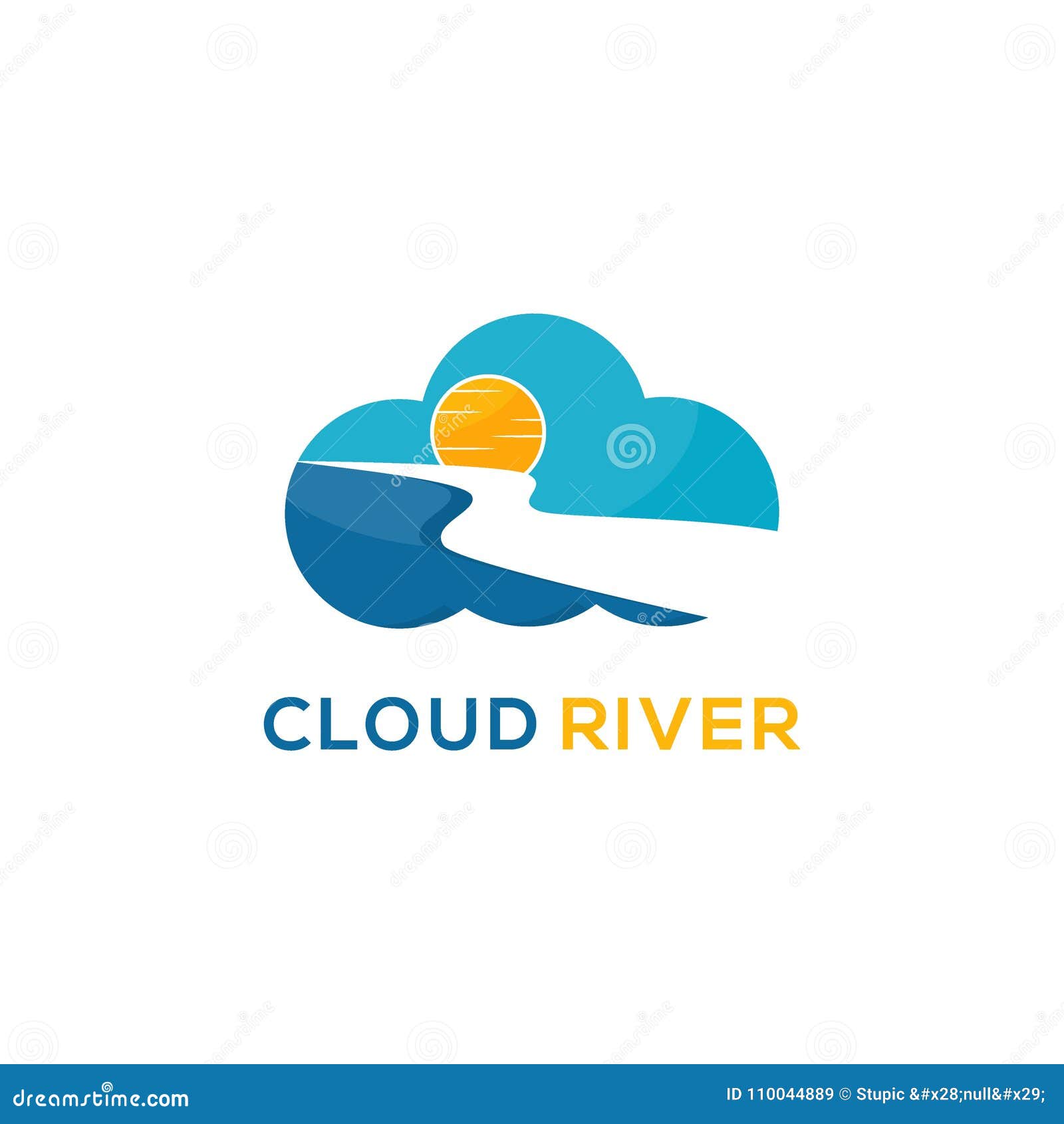 Creative River Logo Vector Art Logo Stock Illustration - Illustration ...