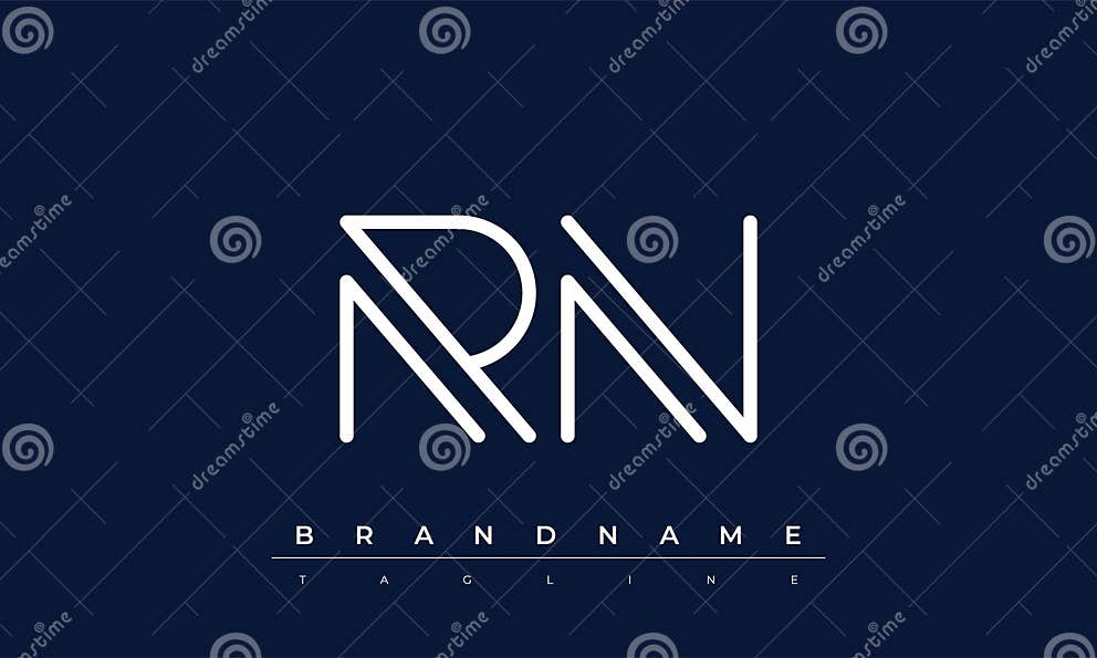 Creative RN Letter Initial Logo Vector Image Stock Vector ...