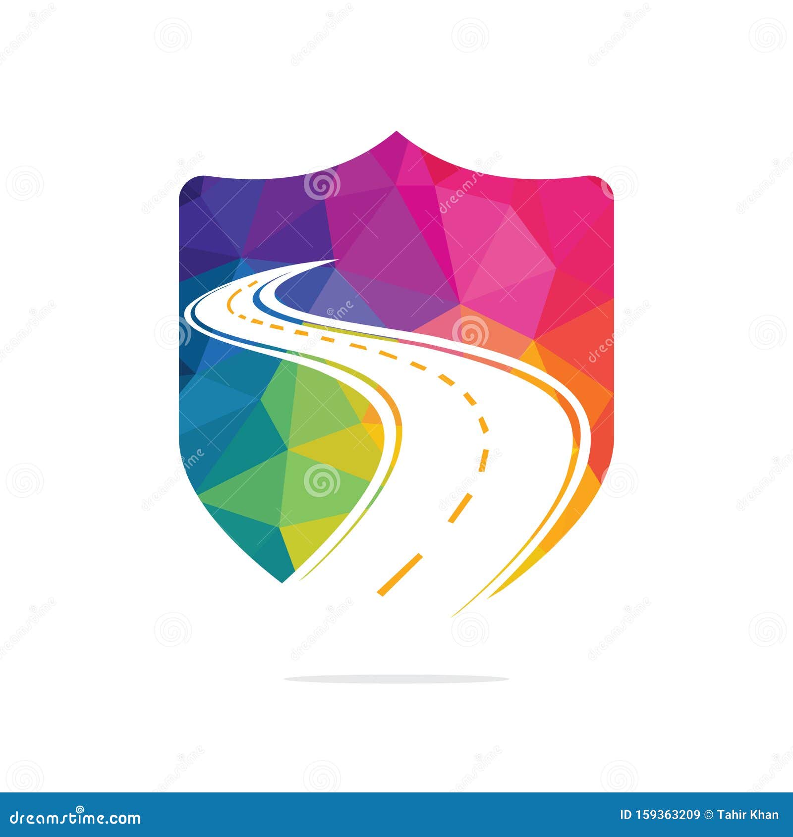 Road Logo Vector Design Template. Stock Vector - Illustration of ...