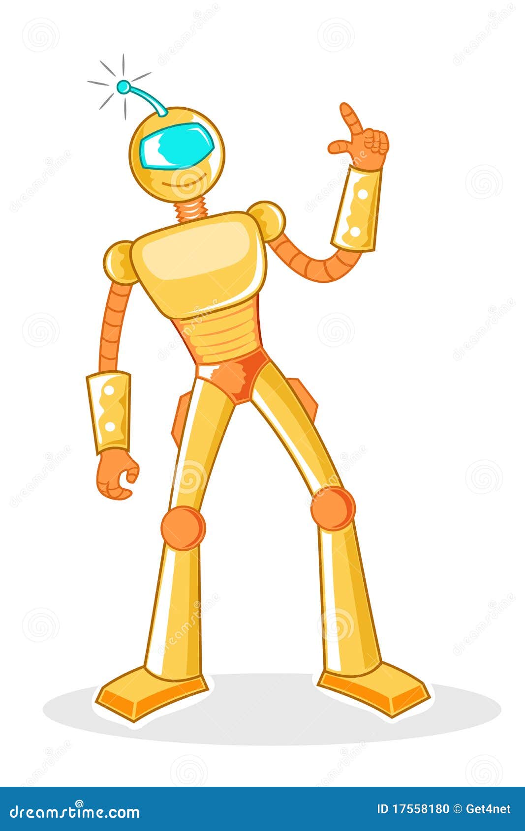 Creative robot stock vector. Illustration of play, object - 17558180