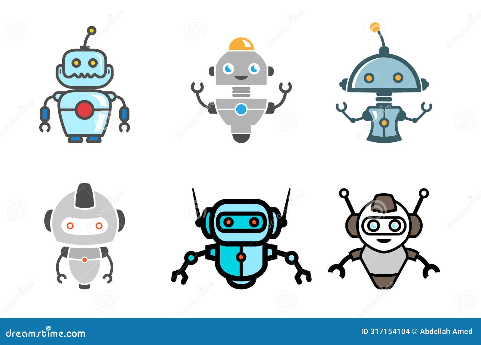 Creative Robot and Bot Collection Logo Vector Design Stock Vector ...