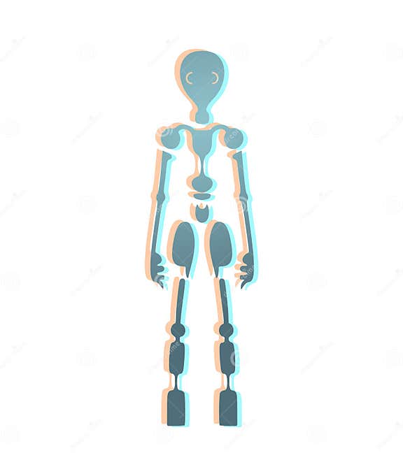 Creative robot draw stock vector. Illustration of humanoid - 327581138