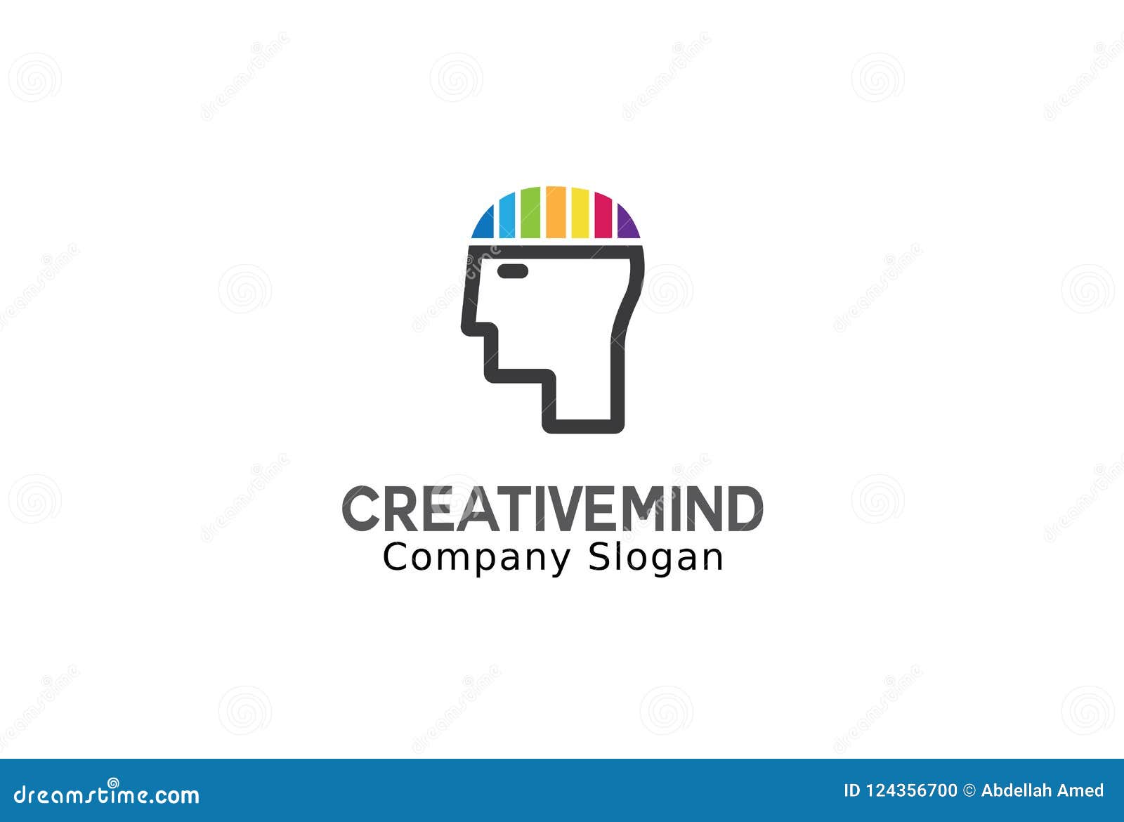 Colorful Mind Logo Design Illustration Stock Vector - Illustration of ...