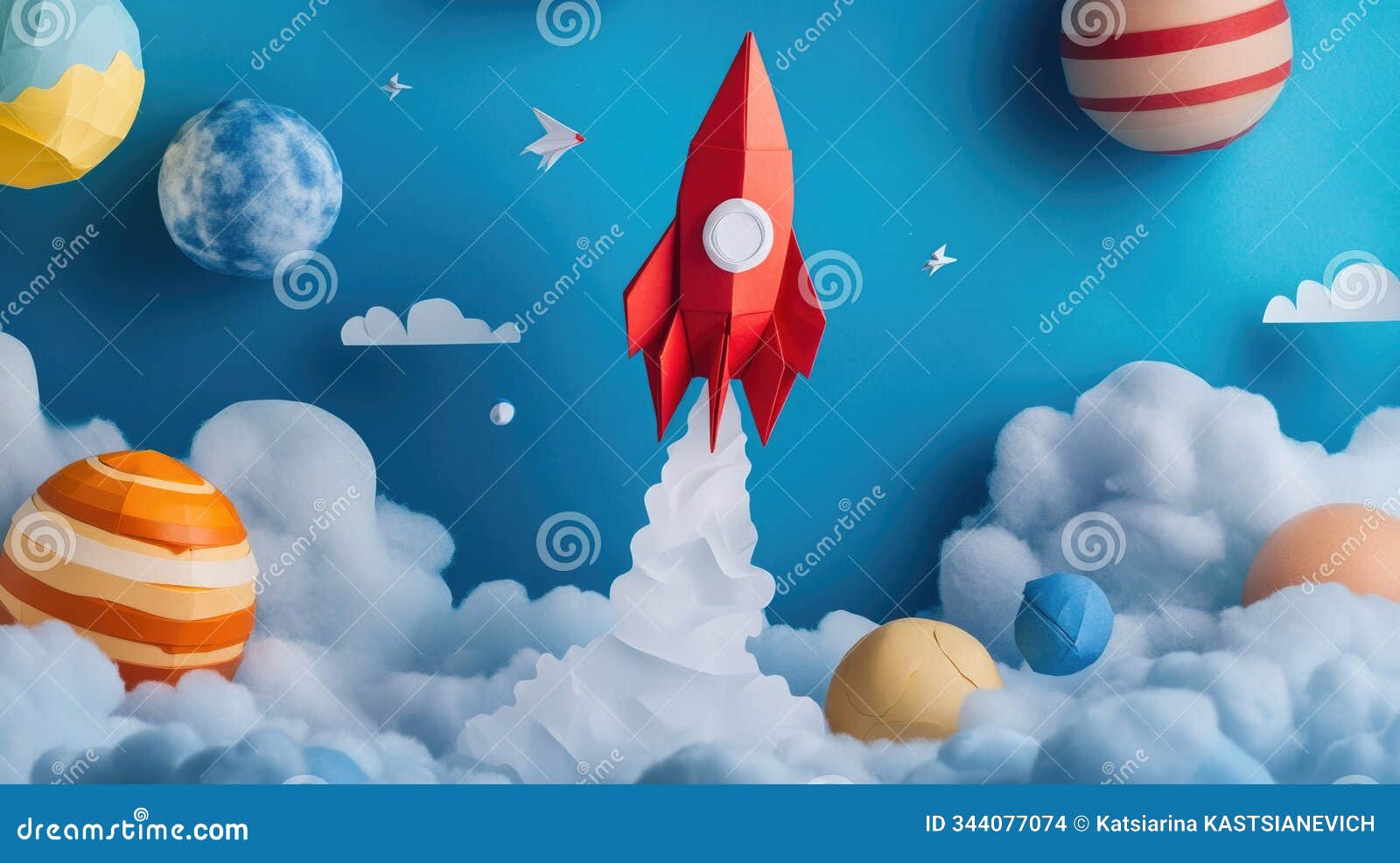 Whimsical Space Adventure With Children And Robots In A Dreamy ...