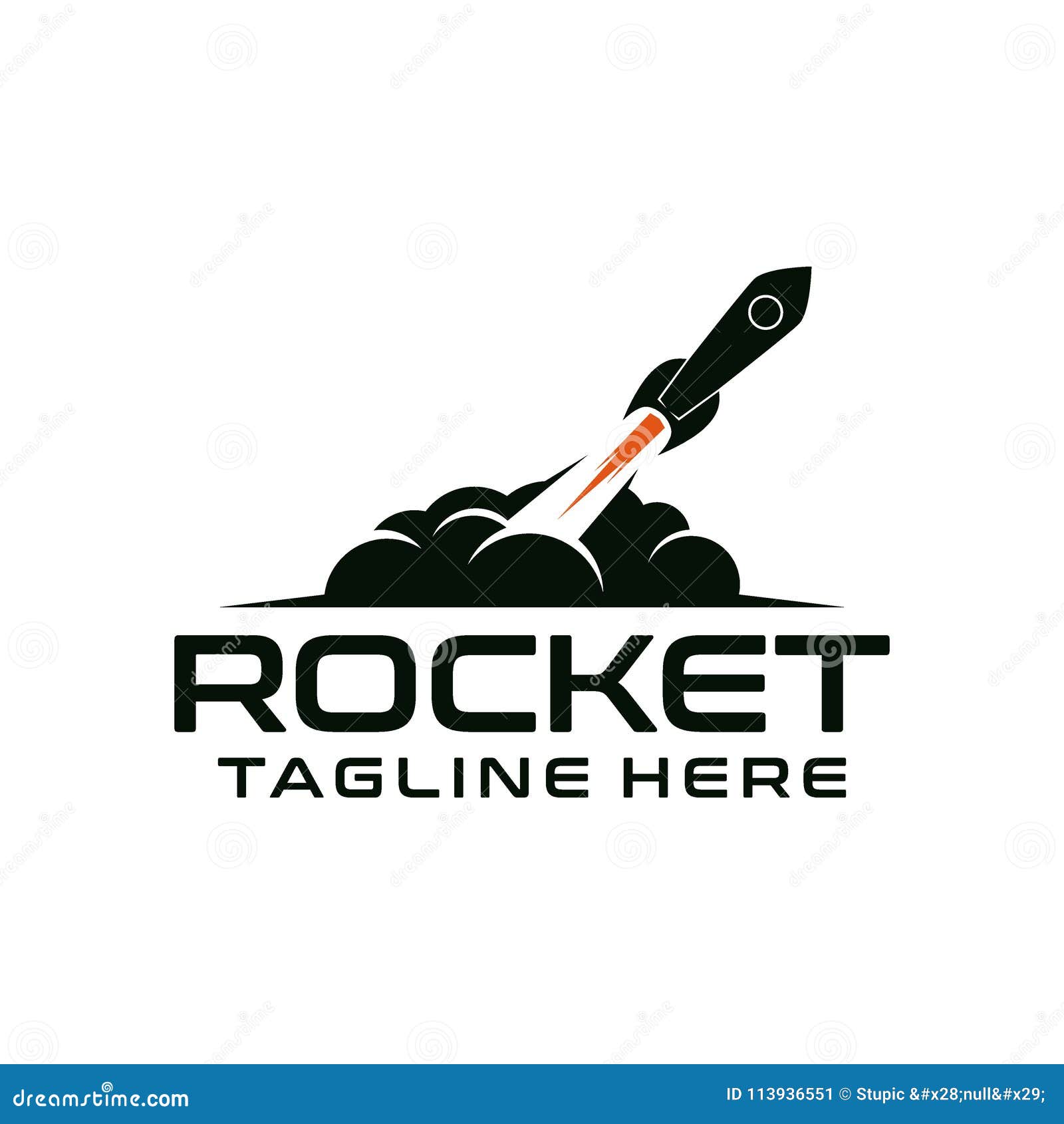 Creative Rocket Logo Design Vector Art Logo Stock Vector - Illustration ...