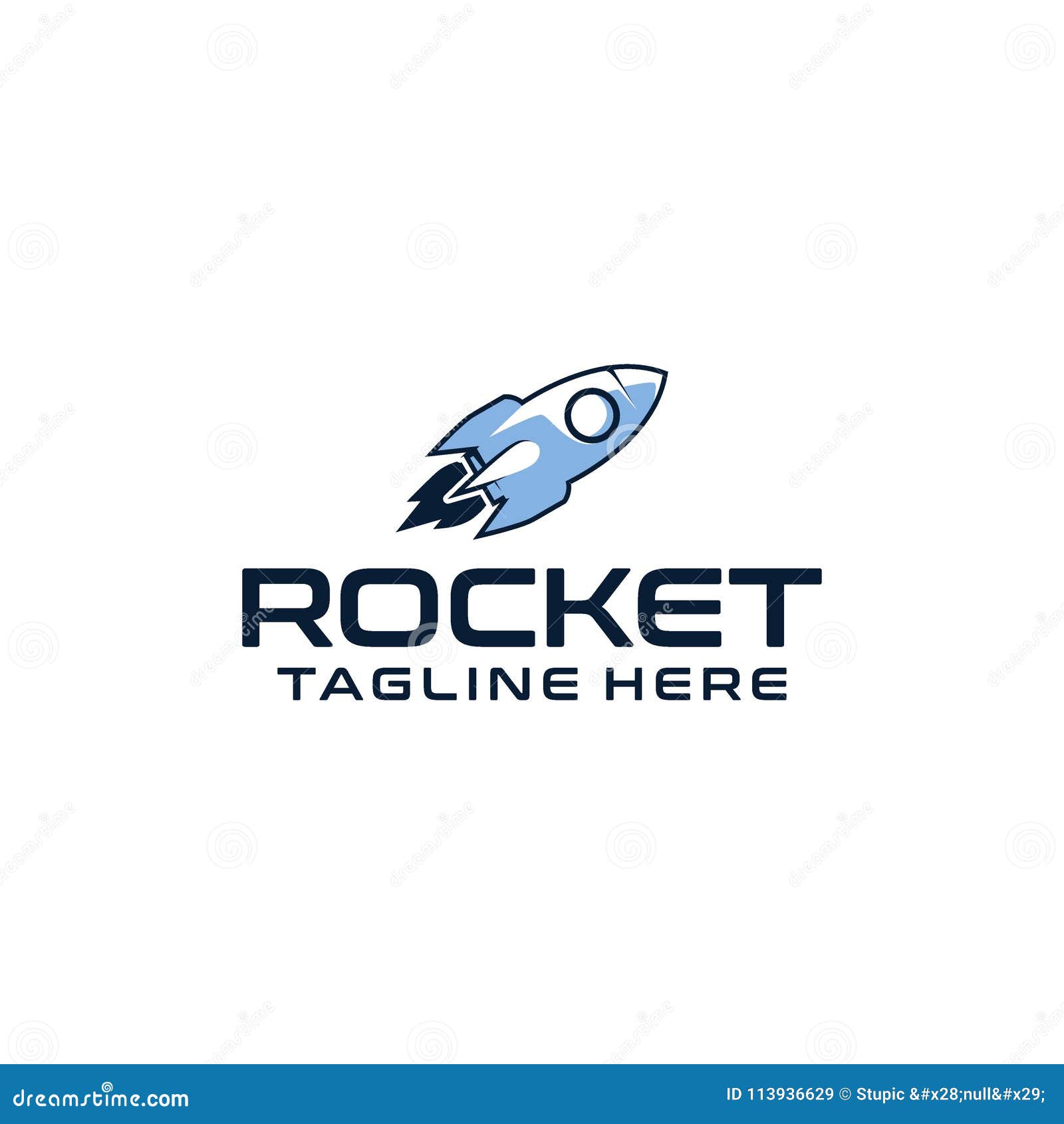 Creative Rocket Logo Design Vector Art Logo Stock Illustration ...