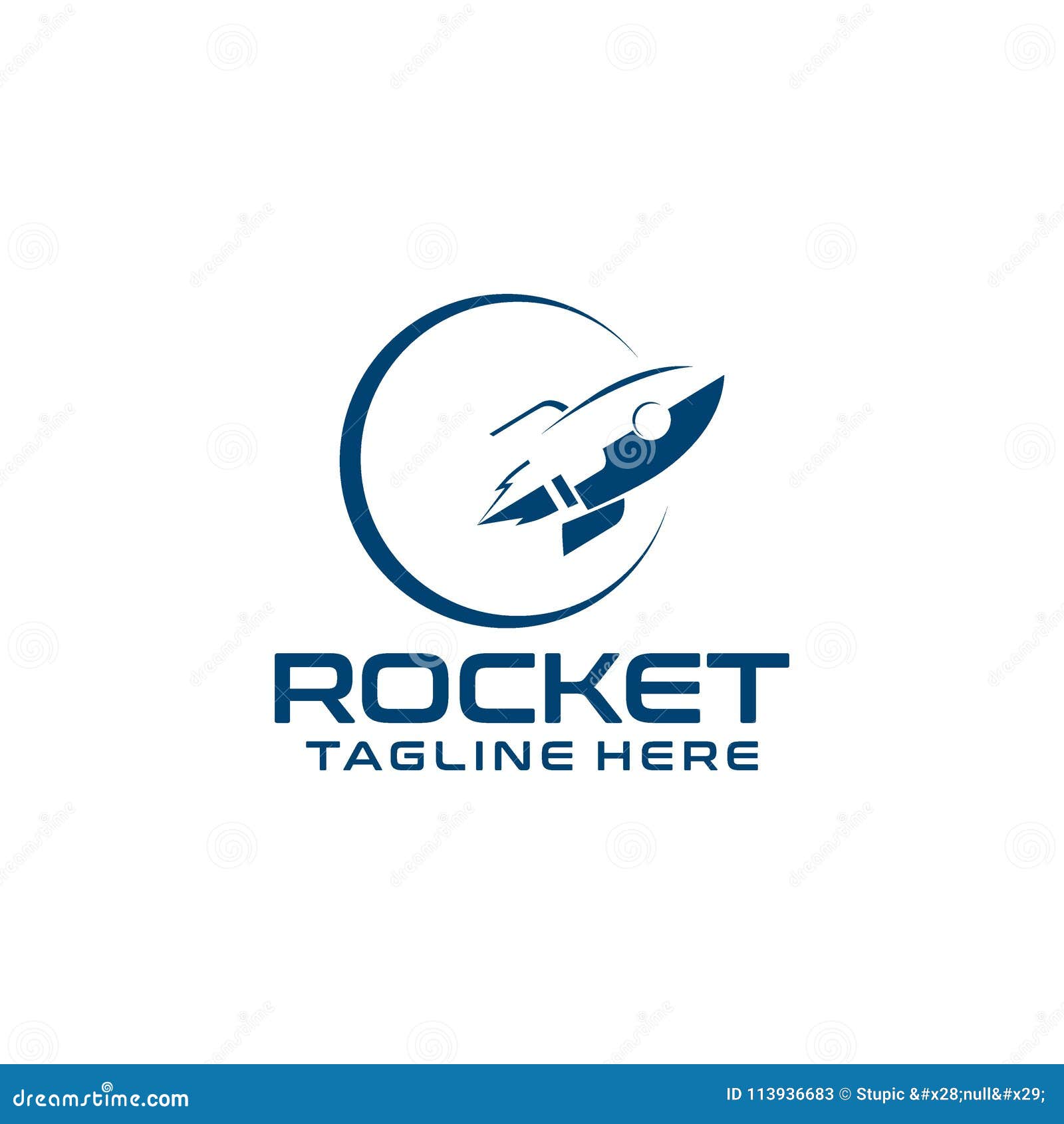 Creative Rocket Logo Design Vector Art Logo Stock Illustration ...