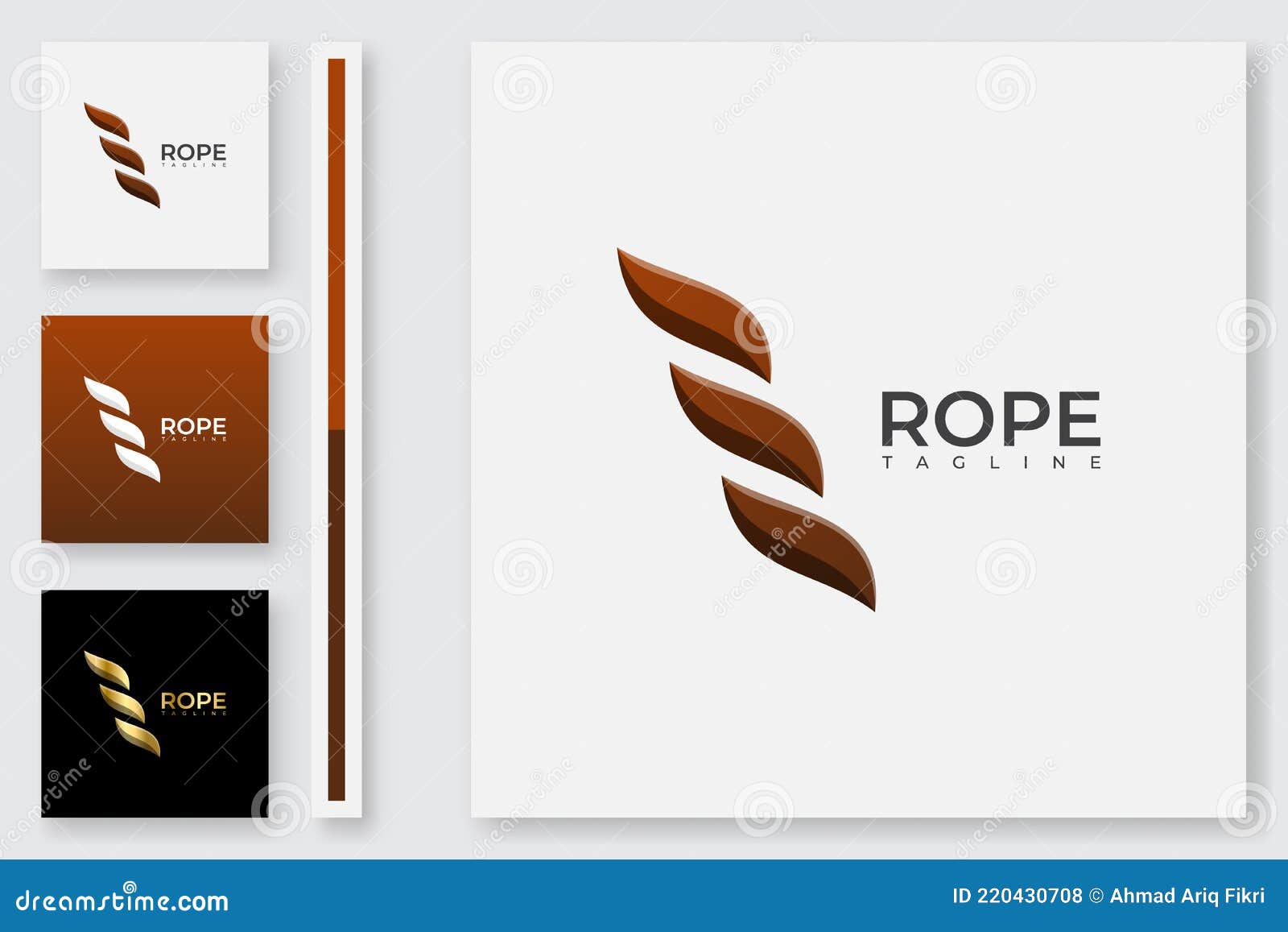 Creative Rope Logo and Icon Design Stock Vector - Illustration of knot ...