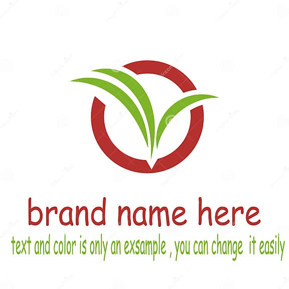 Creative Round Leaf Logo Vector Stock Vector - Illustration of abstract ...