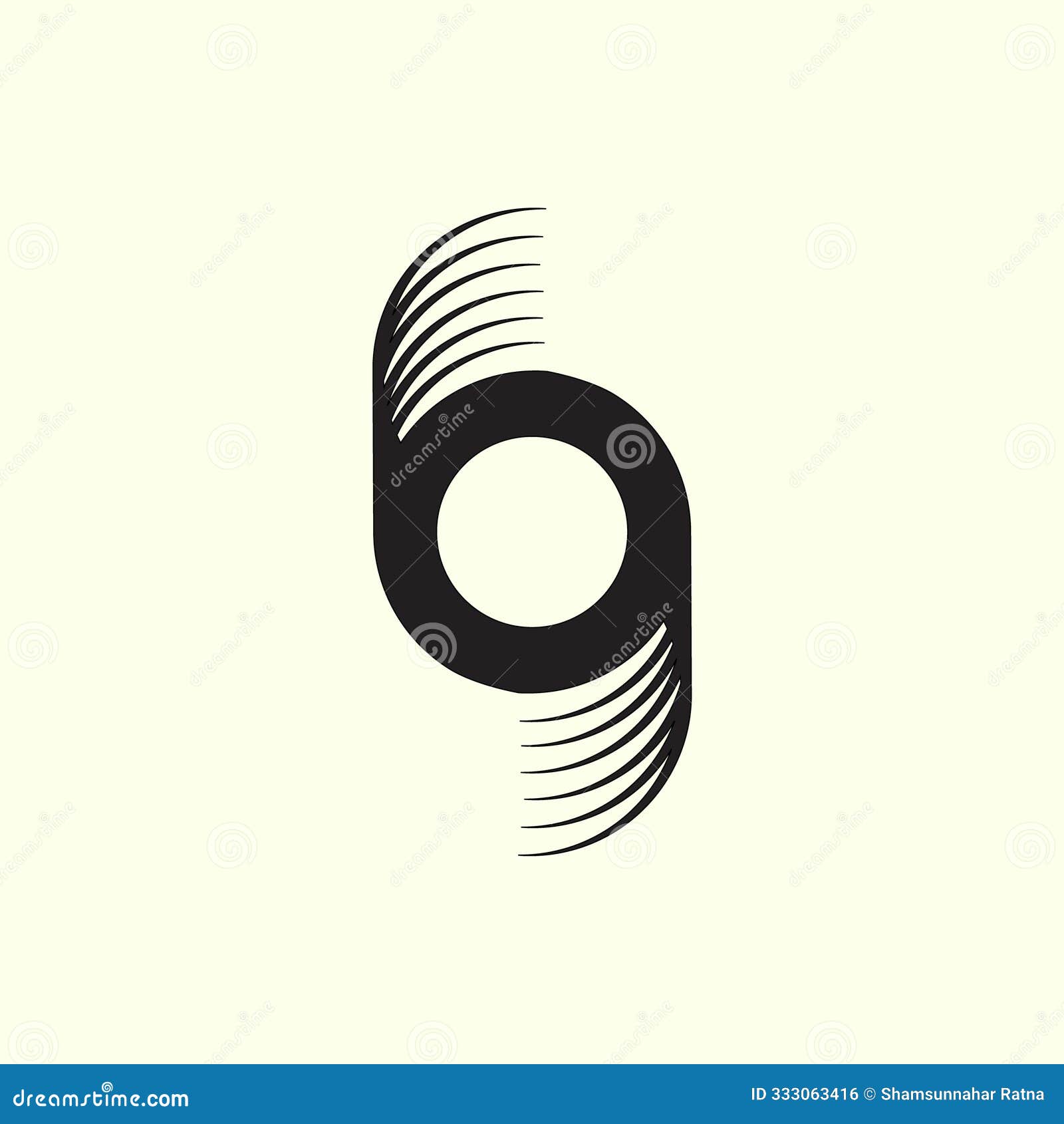 Creative Round Spiral Logo Ideas Stock Illustration - Illustration of ...