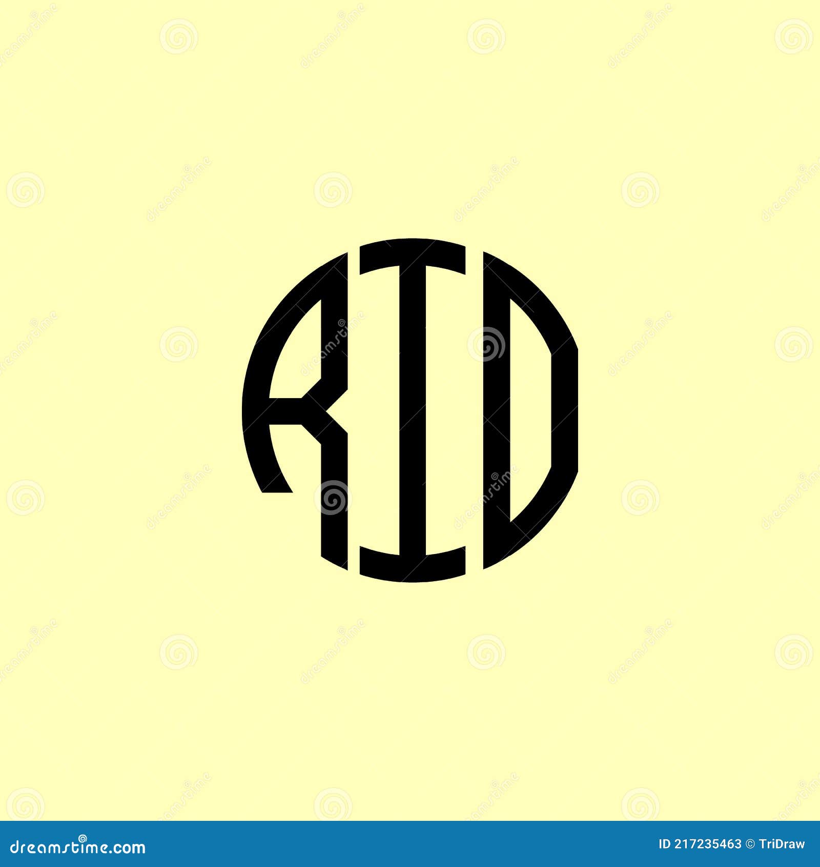 Creative Rounded Initial Letters RIO Logo Stock Vector - Illustration ...