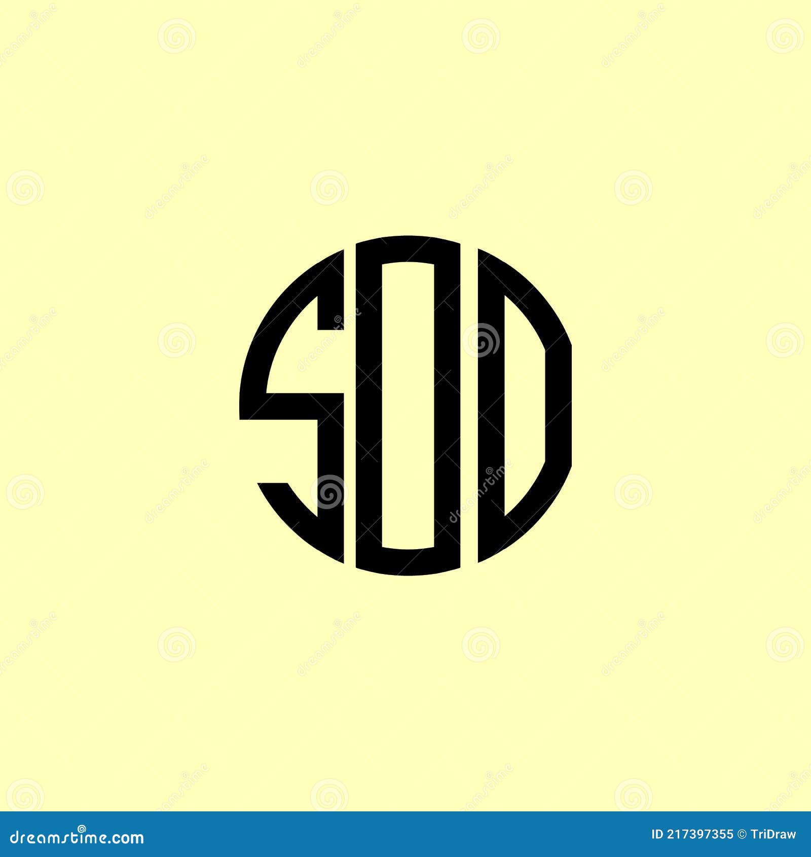 Creative Rounded Initial Letters SOO Logo Stock Vector - Illustration ...
