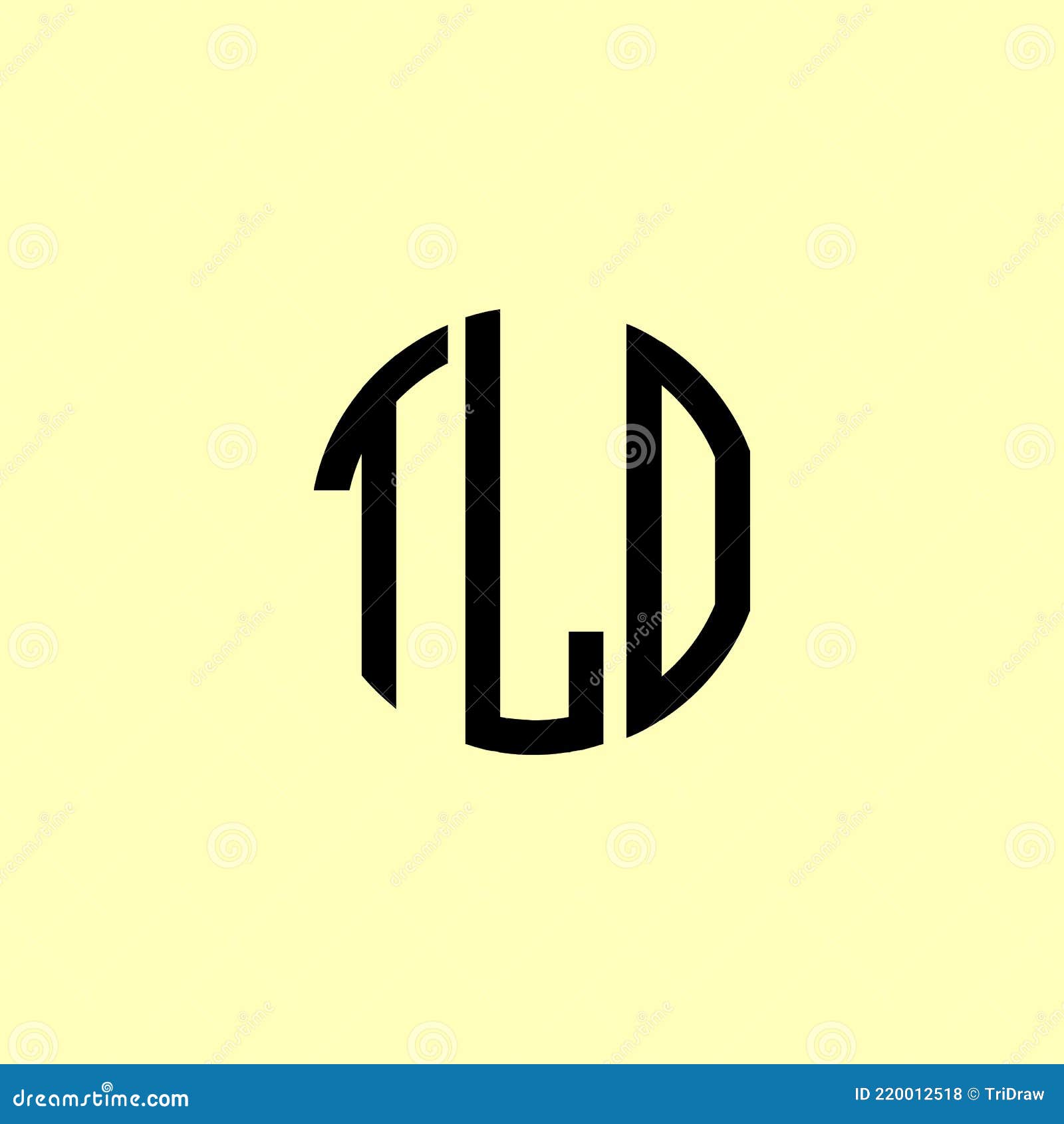 Creative Rounded Initial Letters TLO Logo Stock Vector - Illustration ...