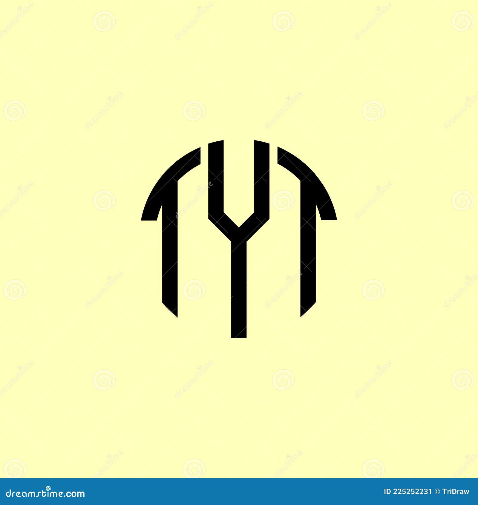 Creative Rounded Initial Letters TYT Logo Stock Vector - Illustration ...