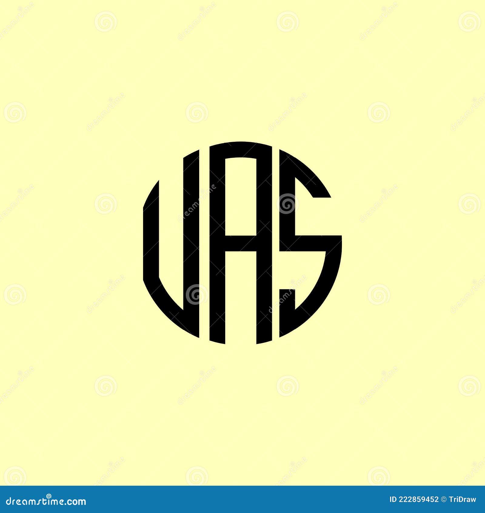 Creative Rounded Initial Letters UAS Logo Stock Vector - Illustration ...