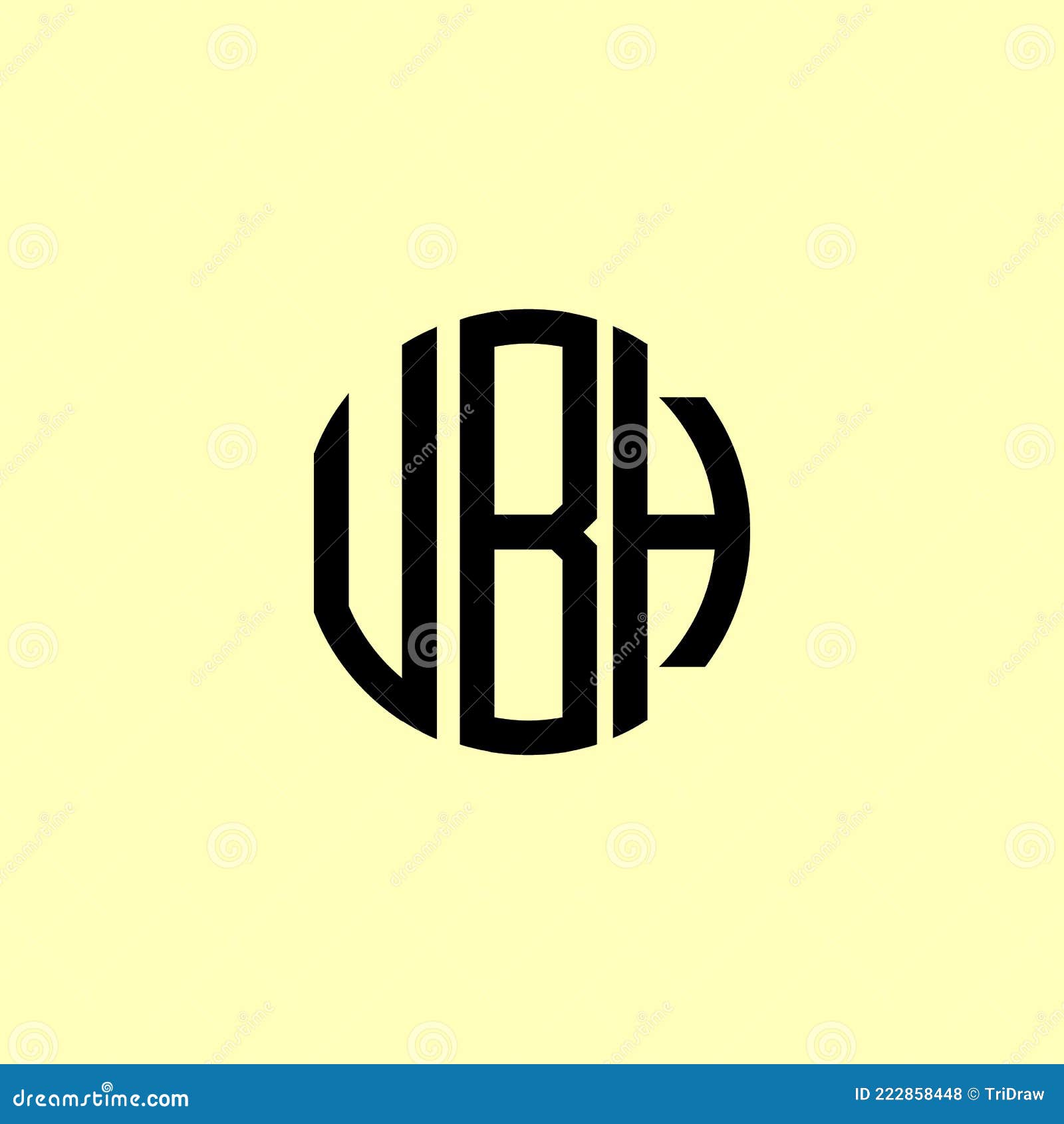 Creative Rounded Initial Letters UBH Logo Stock Illustration - Illustration of vector, graphic ...