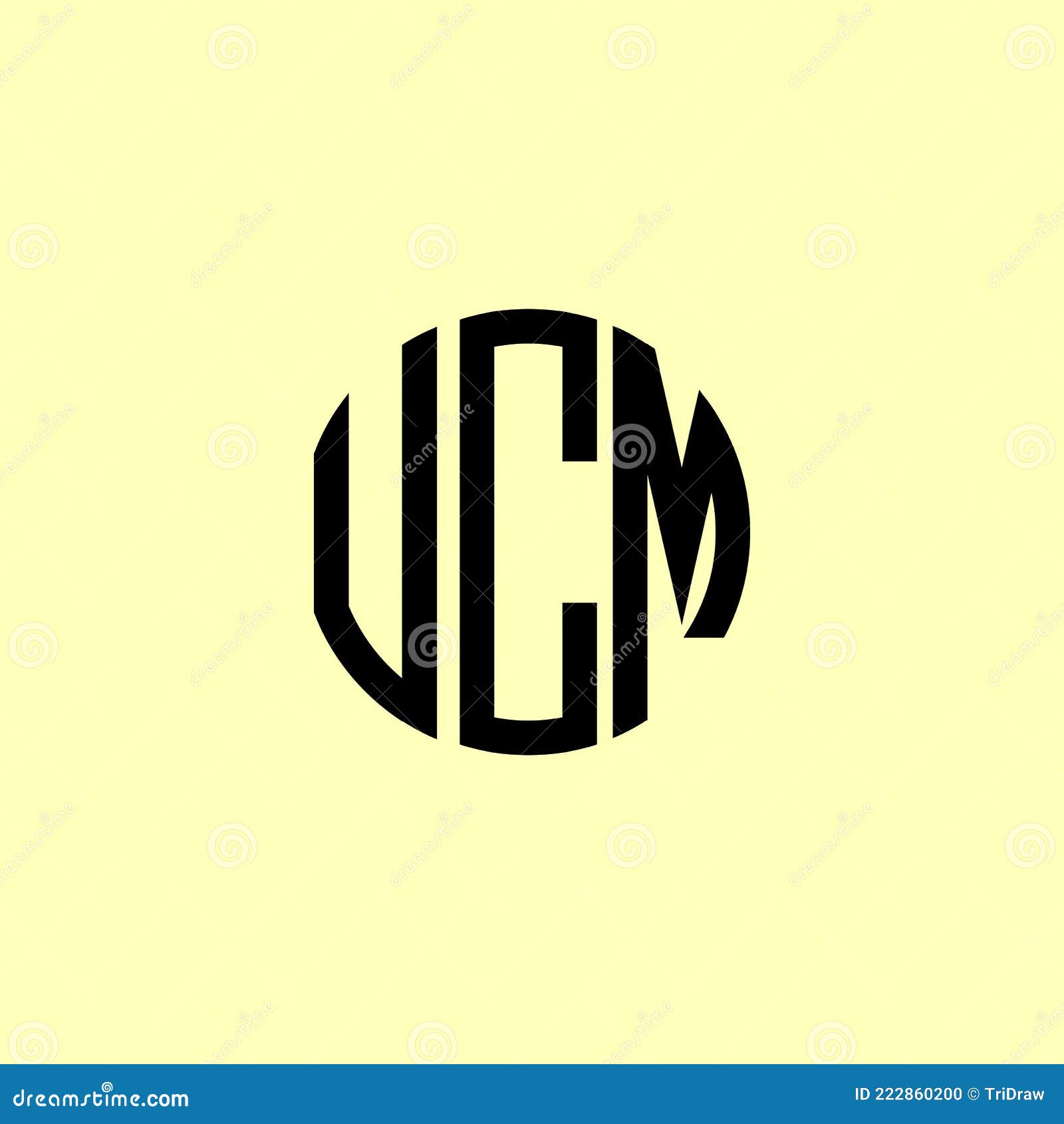 Creative Rounded Initial Letters UCM Logo Stock Vector - Illustration ...