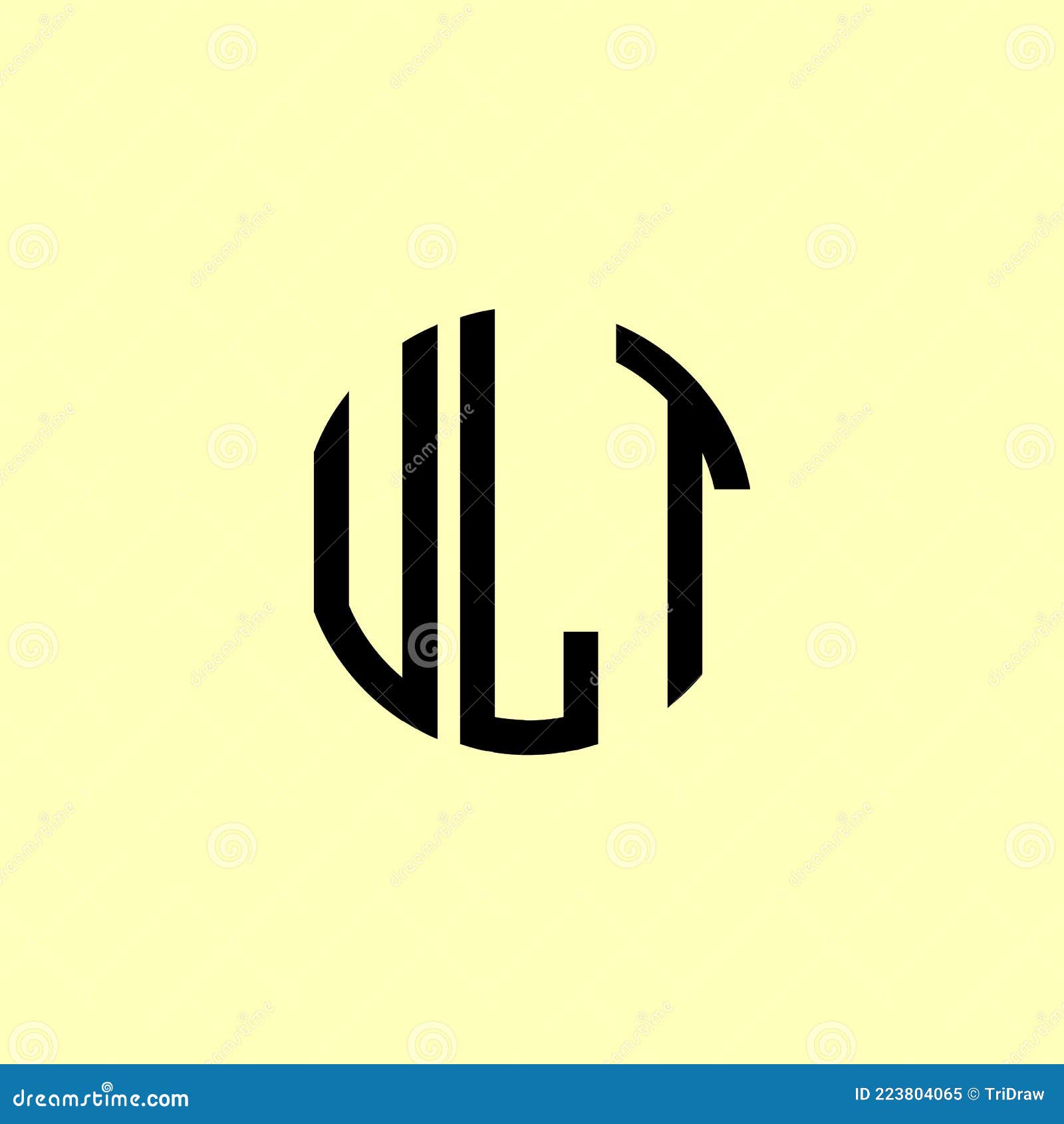 Creative Rounded Initial Letters ULT Logo Stock Vector - Illustration ...