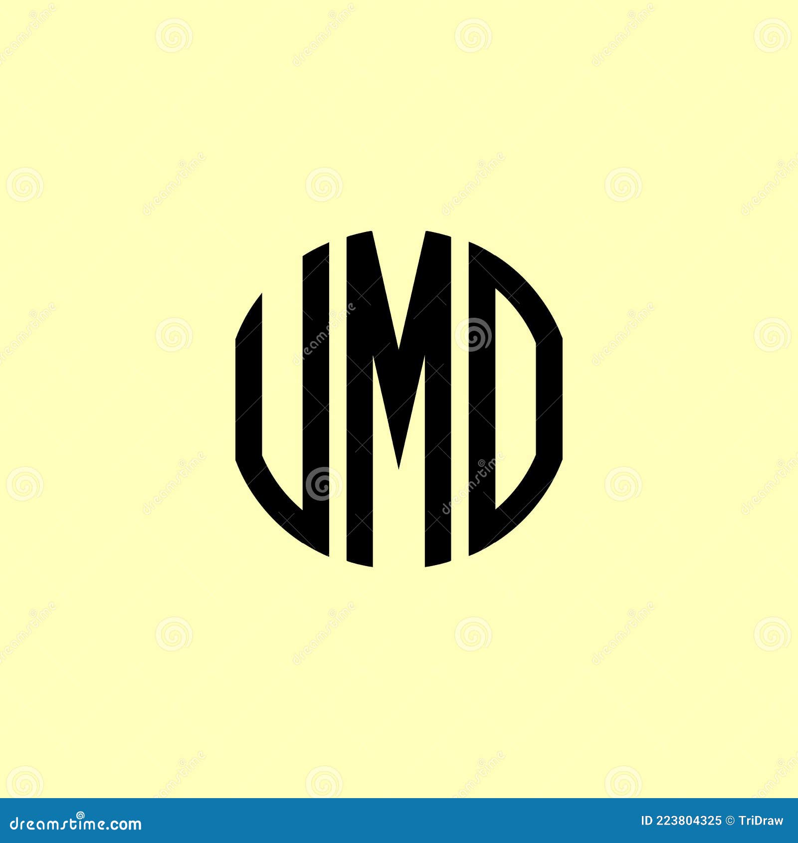 Creative Rounded Initial Letters UMO Logo Stock Vector - Illustration ...