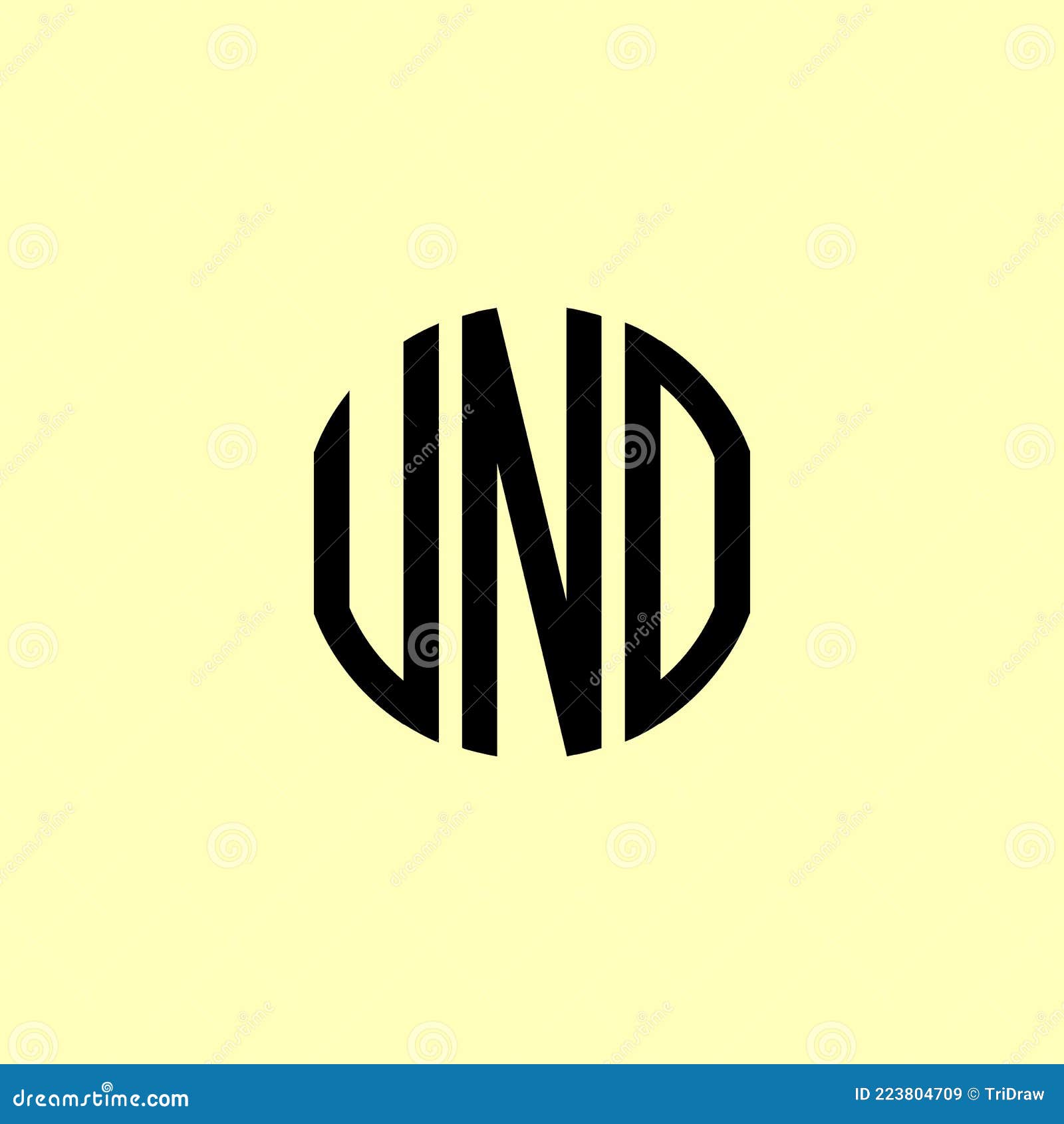 Creative Rounded Initial Letters UNO Logo Stock Vector - Illustration ...