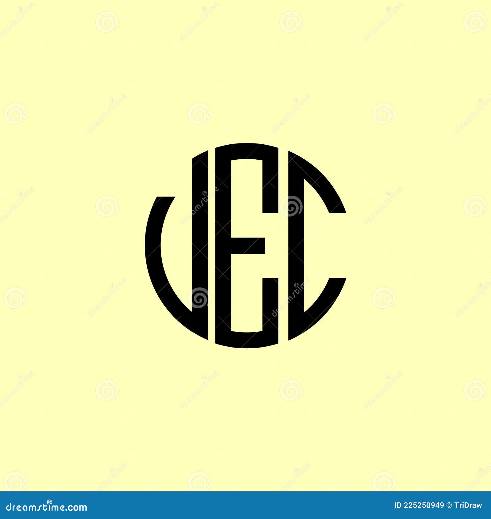 Creative Rounded Initial Letters VEC Logo Stock Vector - Illustration ...