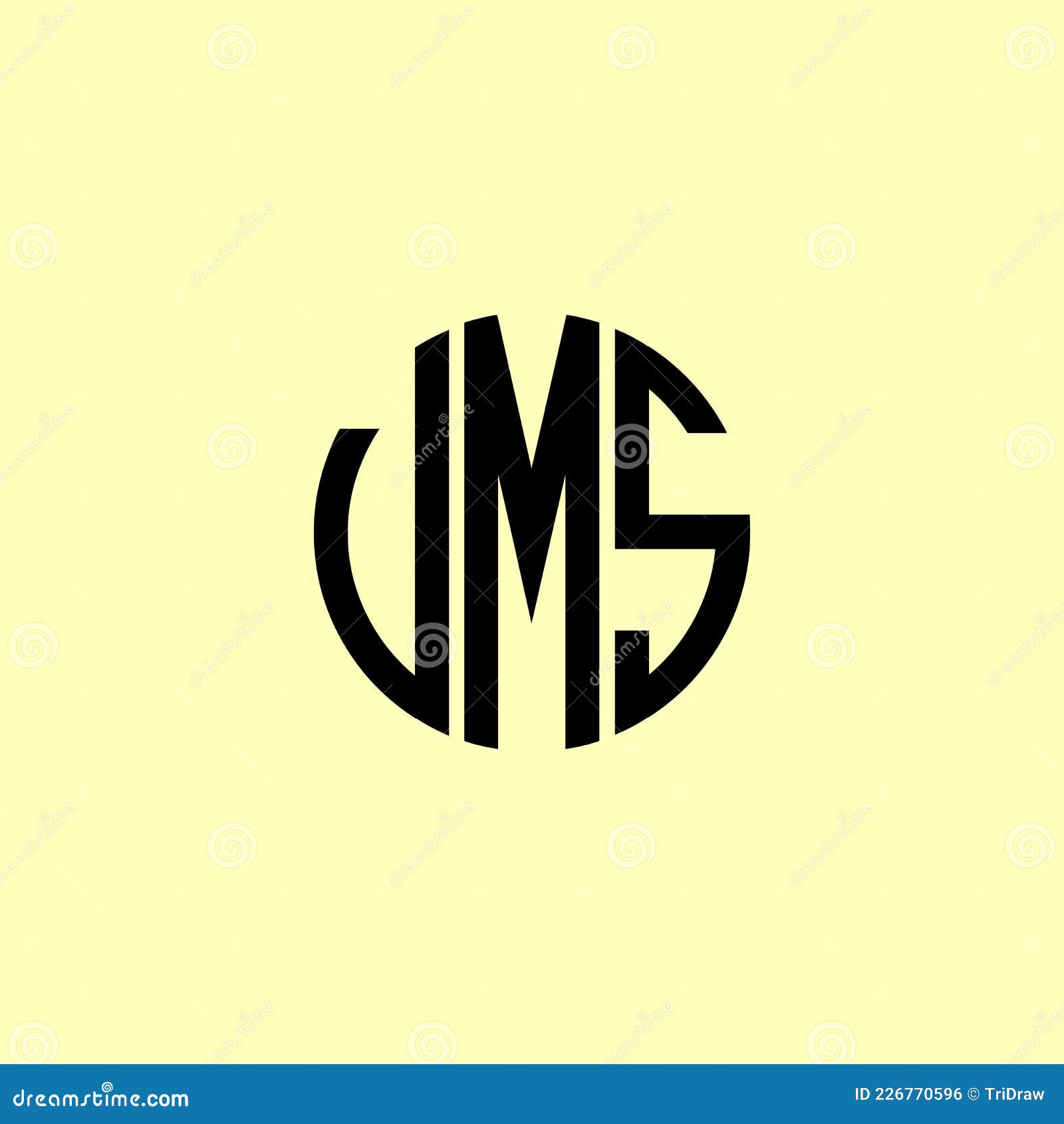 Creative Rounded Initial Letters VMR Logo Stock Vector - Illustration ...