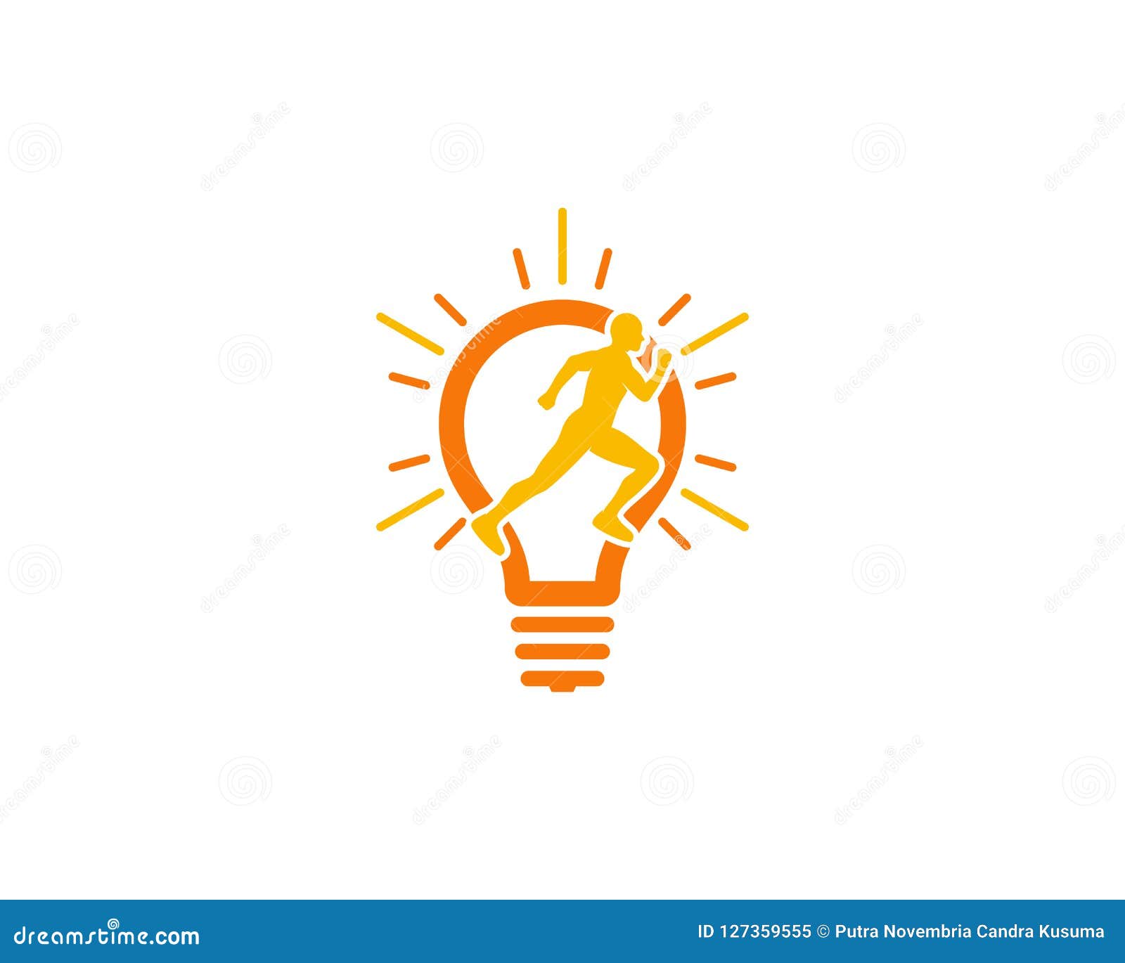 Creative Run Logo Icon Design Stock Vector - Illustration of athletic ...