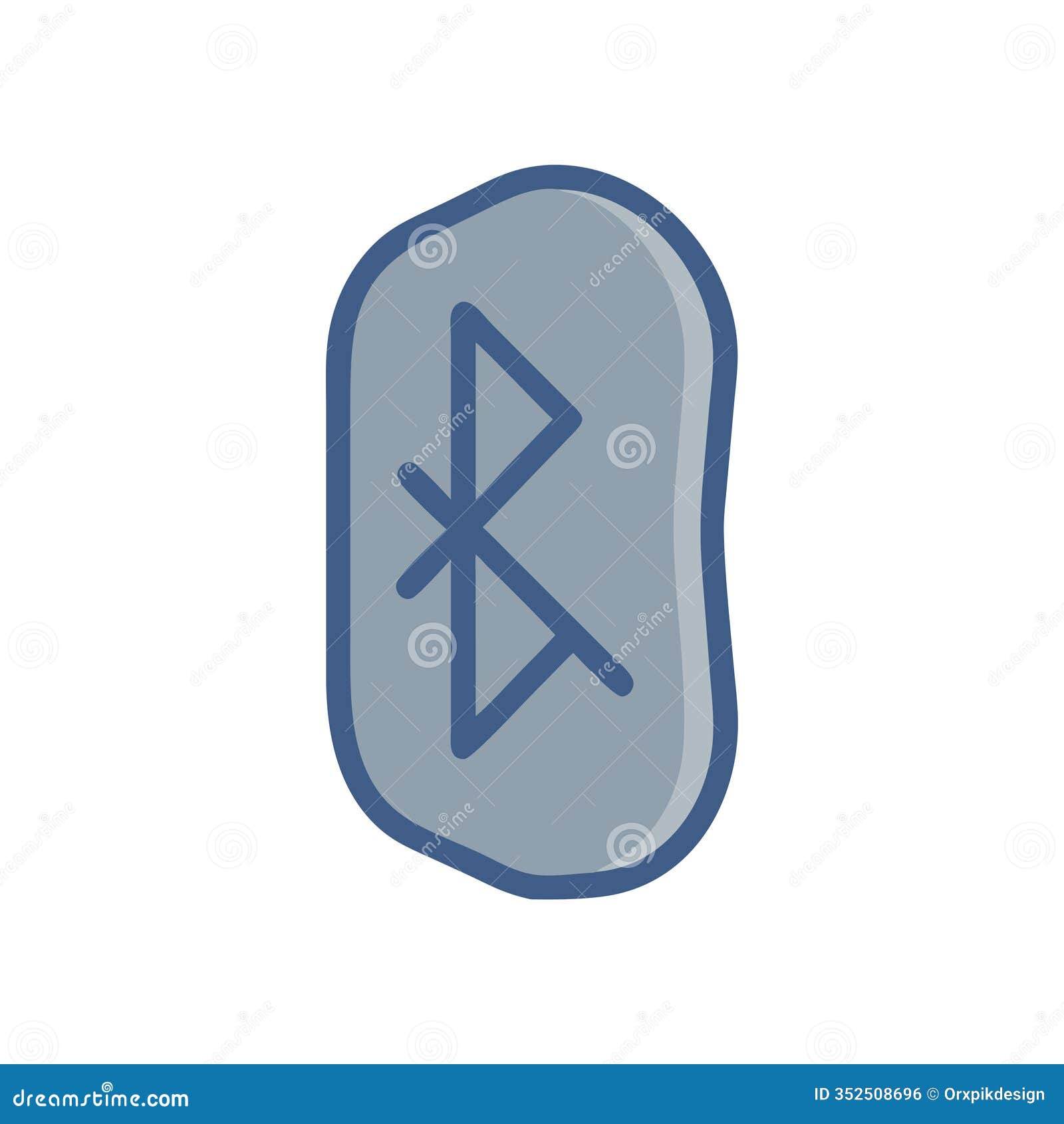 Creative Rune Stone for Unique Designs Stock Illustration ...