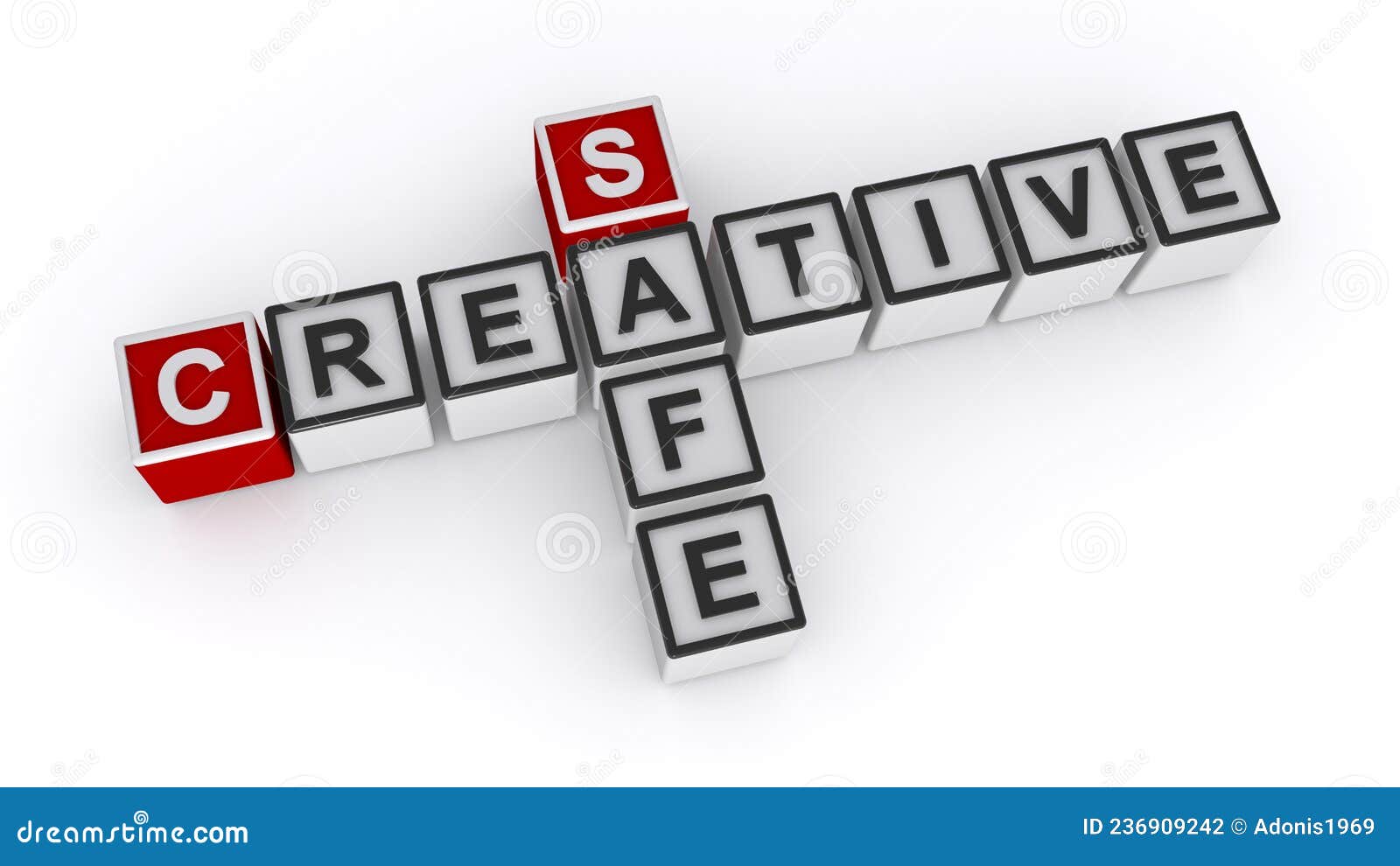 Creative Safe Word on White Stock Illustration - Illustration of ...