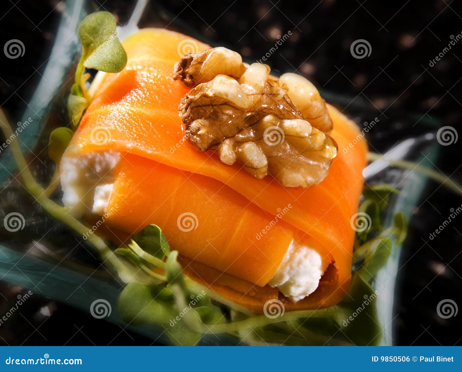 Creative salmon food a stock photo. Image of smoke, plate - 9850506