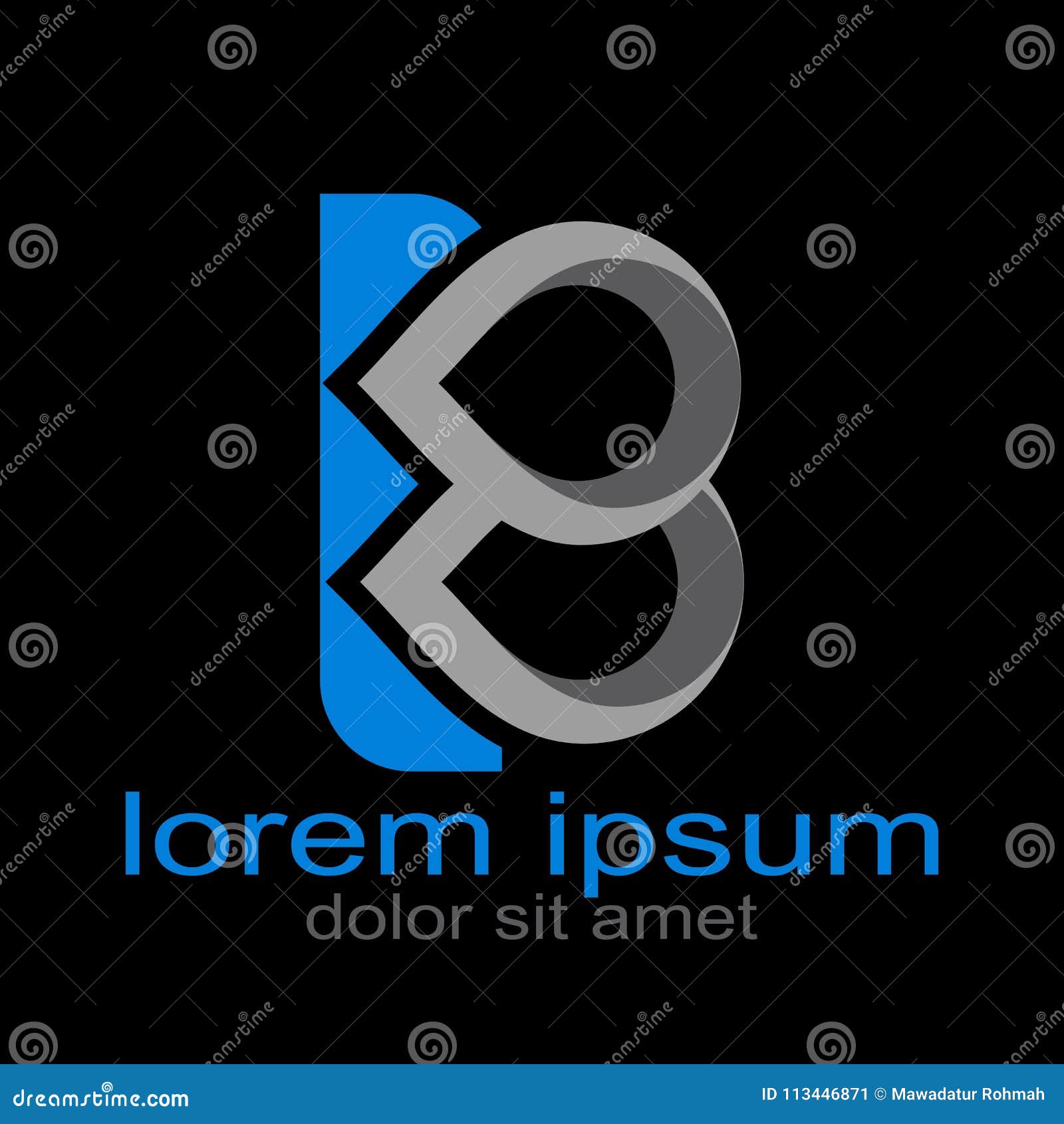 Creative Letter B Logo Graphic Resource Stock Vector - Illustration of ...