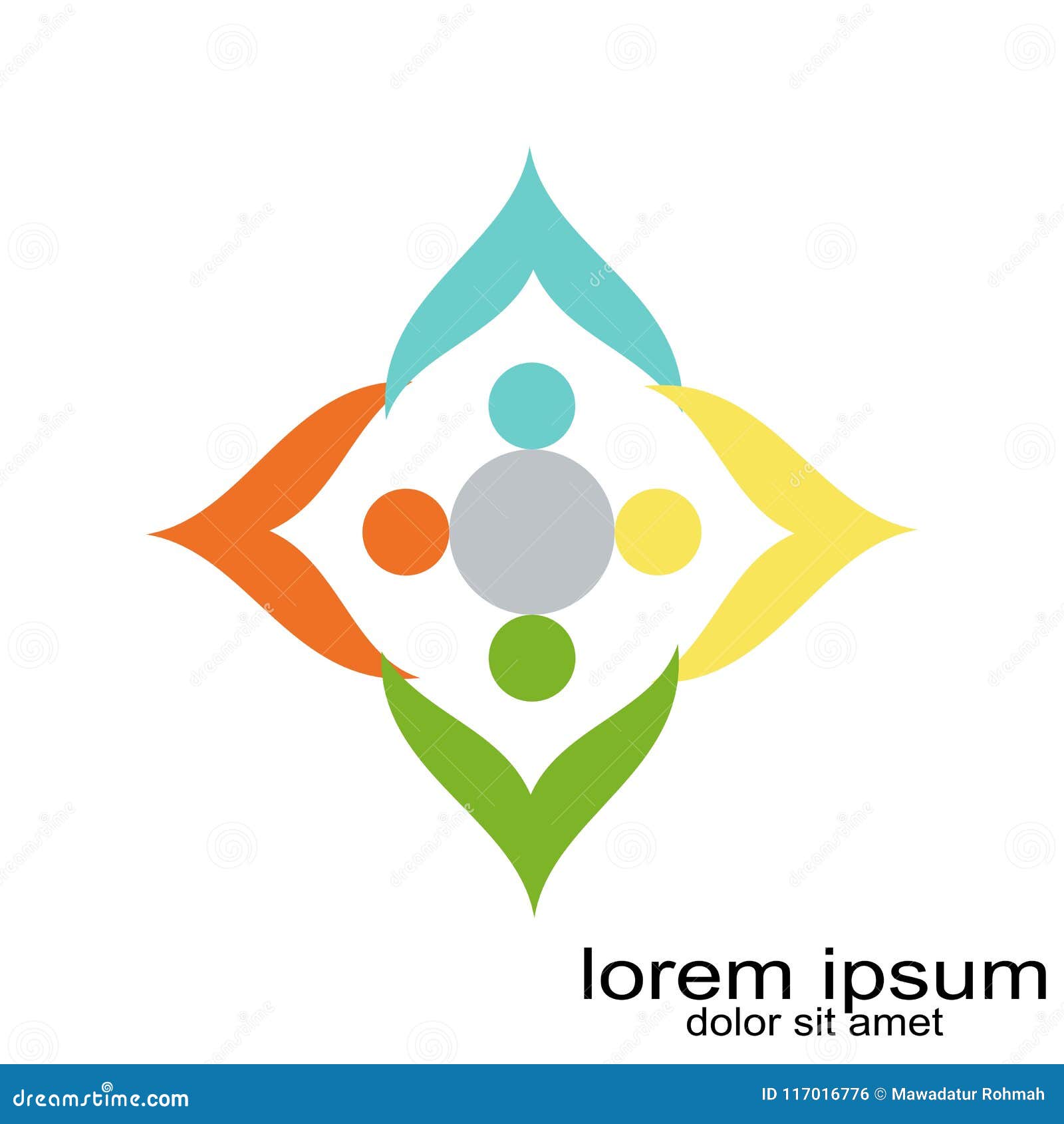 Creative Sample Design Circle People Logo Vector Stock Vector ...