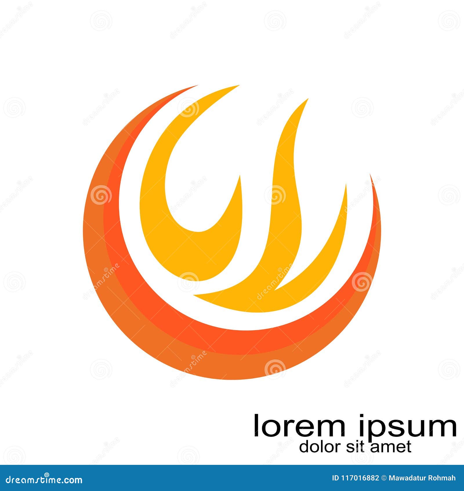 Creative Sample Design Fire Logo Vector Stock Vector - Illustration of ...