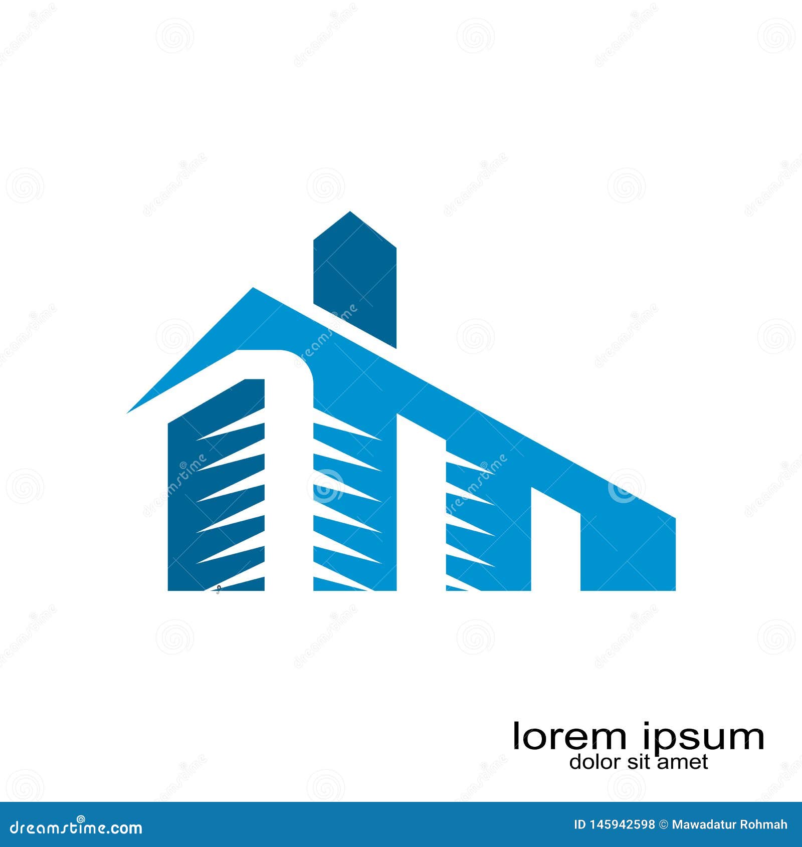 Building Business Logo Design Stock Vector - Illustration of idea ...