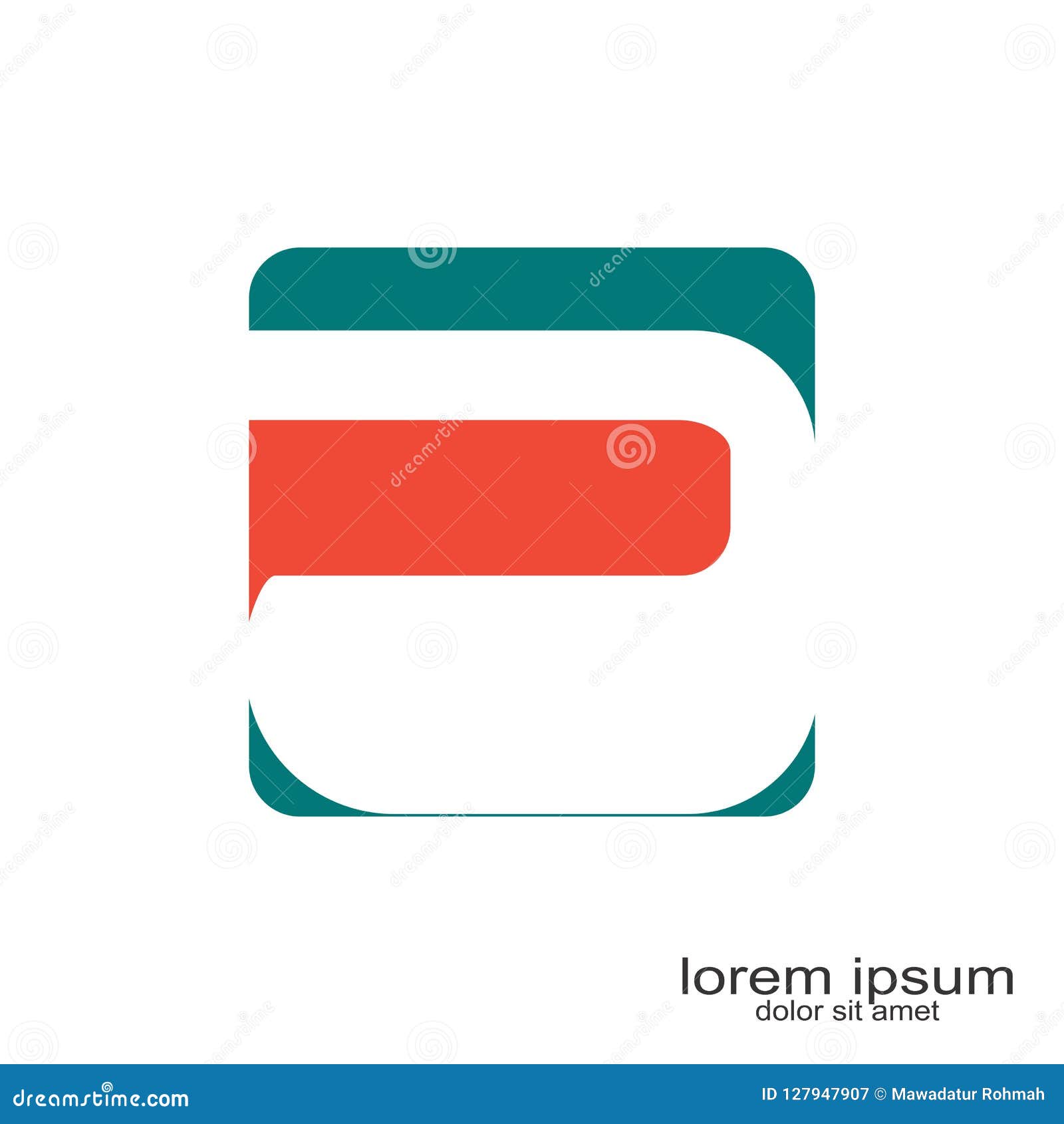 E letter logo design stock vector. Illustration of symboln - 127947907