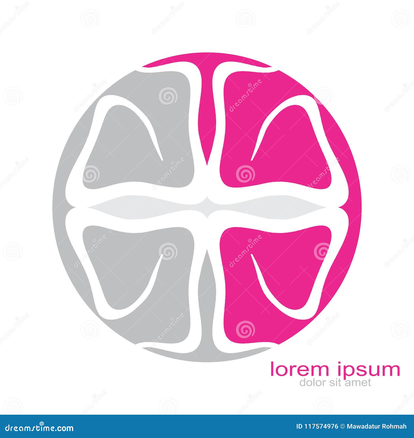 Creative Sample Design Round Cross Logo Stock Vector - Illustration of ...