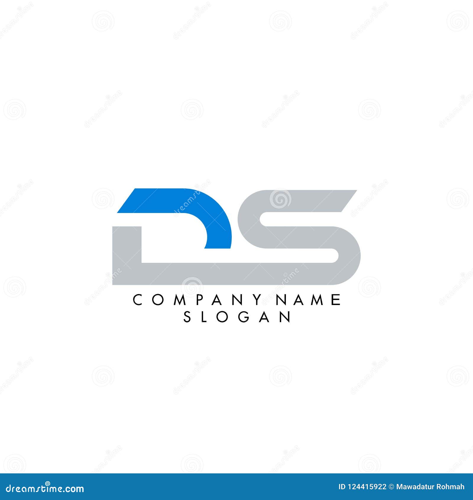Letter d s logo design stock vector. Illustration of decoration - 124415922