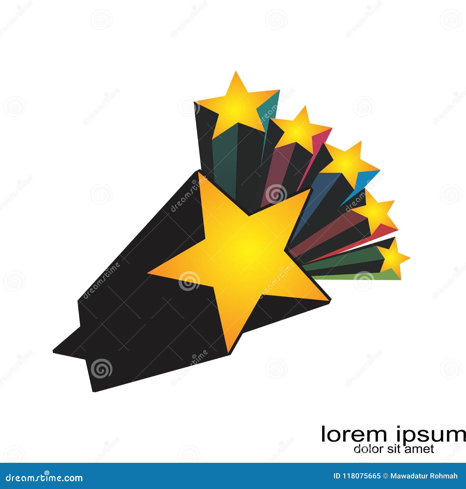Creative Sample Design Star Logo Stock Vector - Illustration of eagle ...