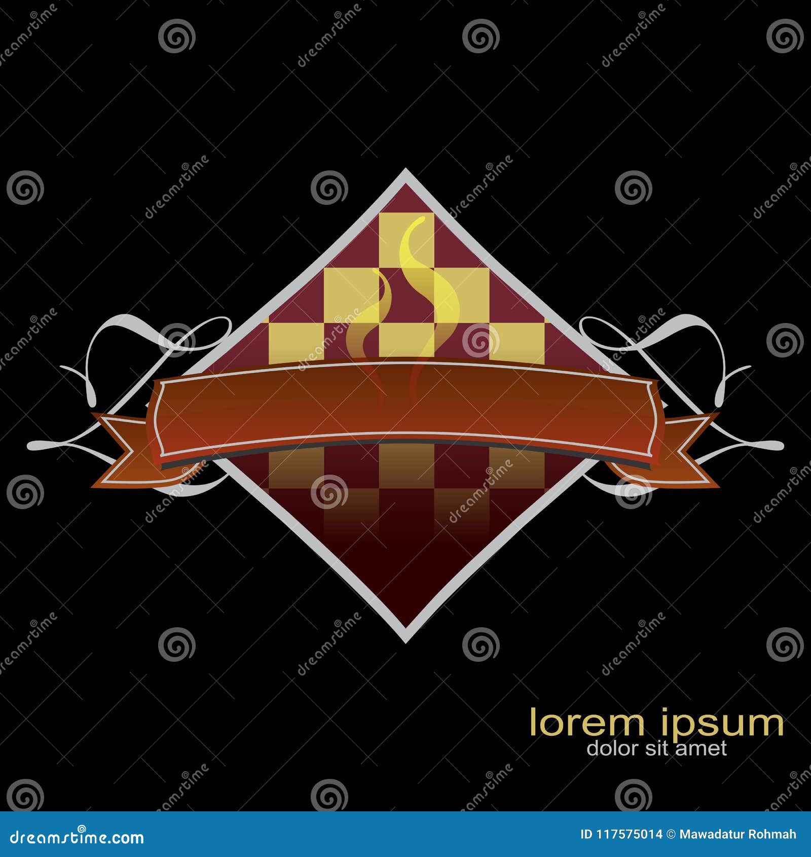 Sample Of Square Puzzle Blank Template Or Cutting Guidelines. Vector ...