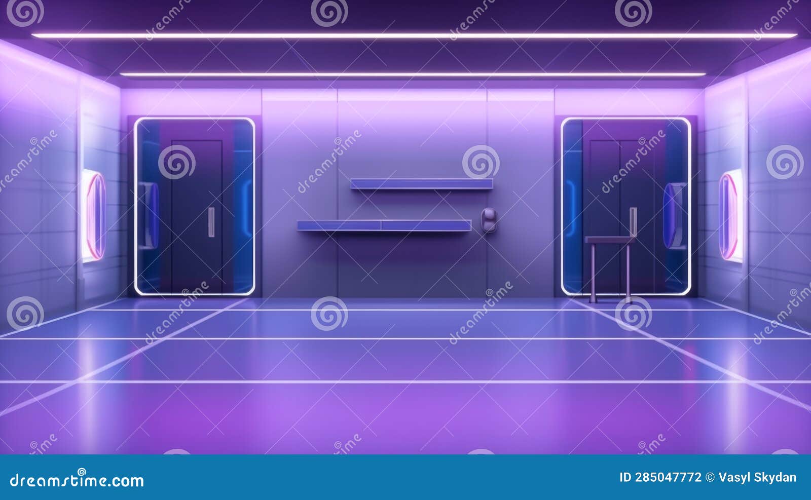 A Modern Abstract Room Background Nurtures Artistic Inspiration Stock ...