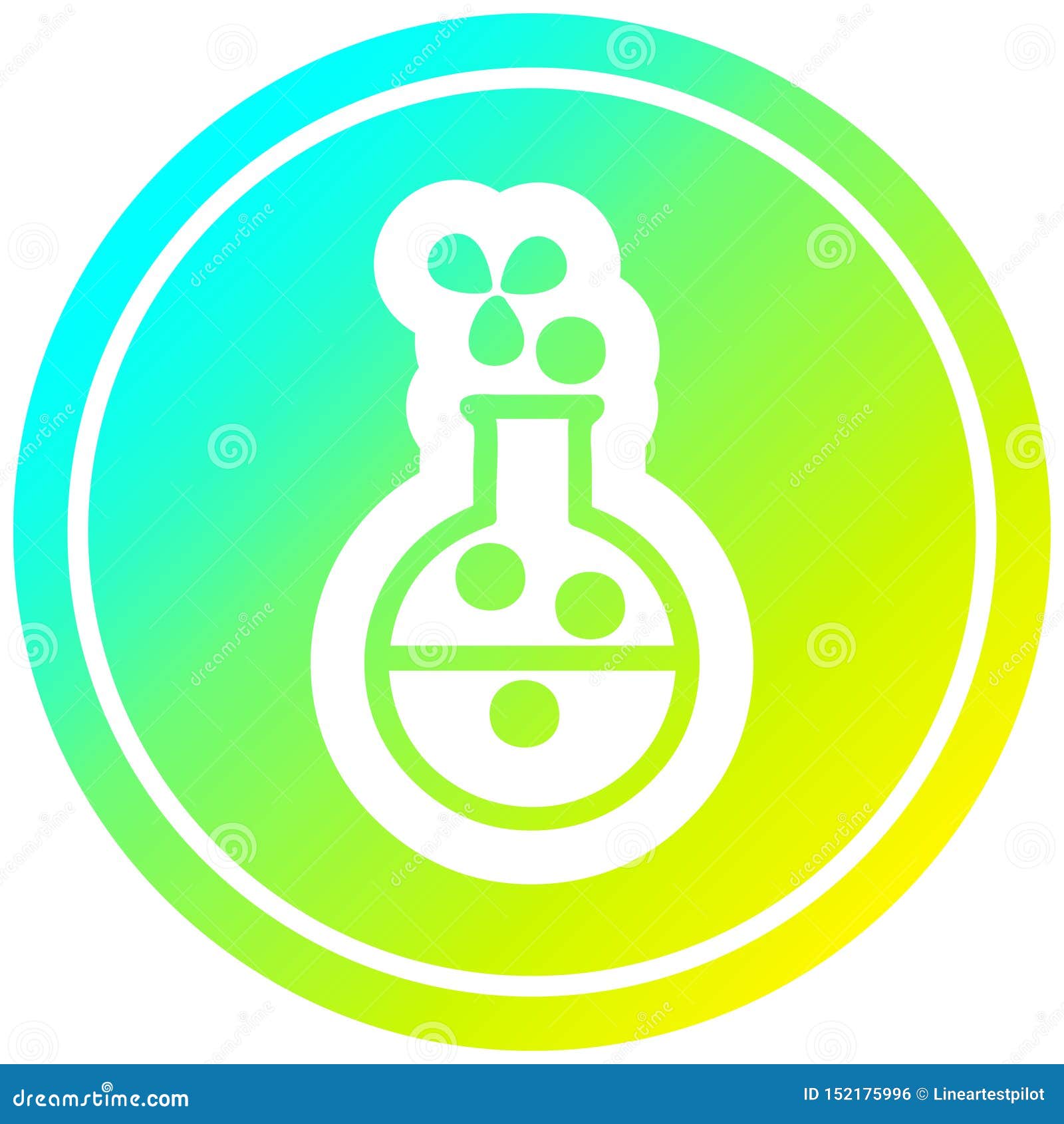 A Creative Science Experiment Circular in Cold Gradient Spectrum Stock ...