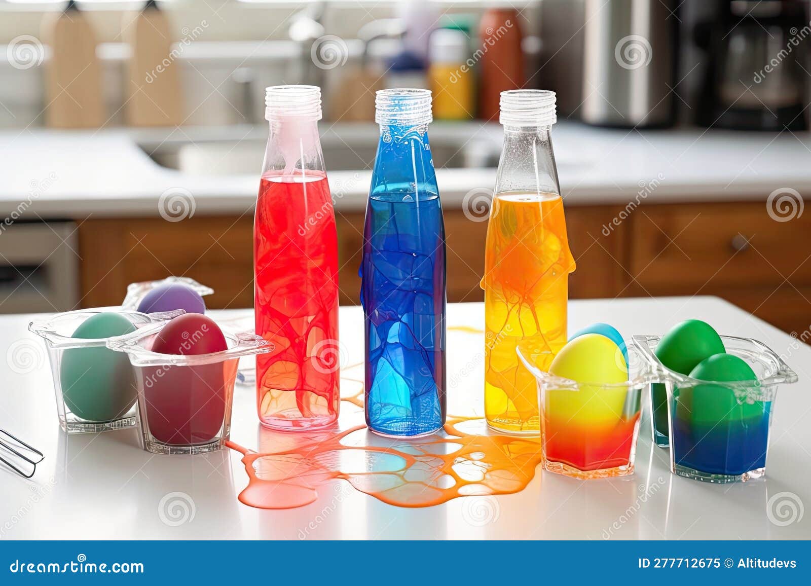 Creative Science Experiment Using Household Items, Such As Eggs, Water ...